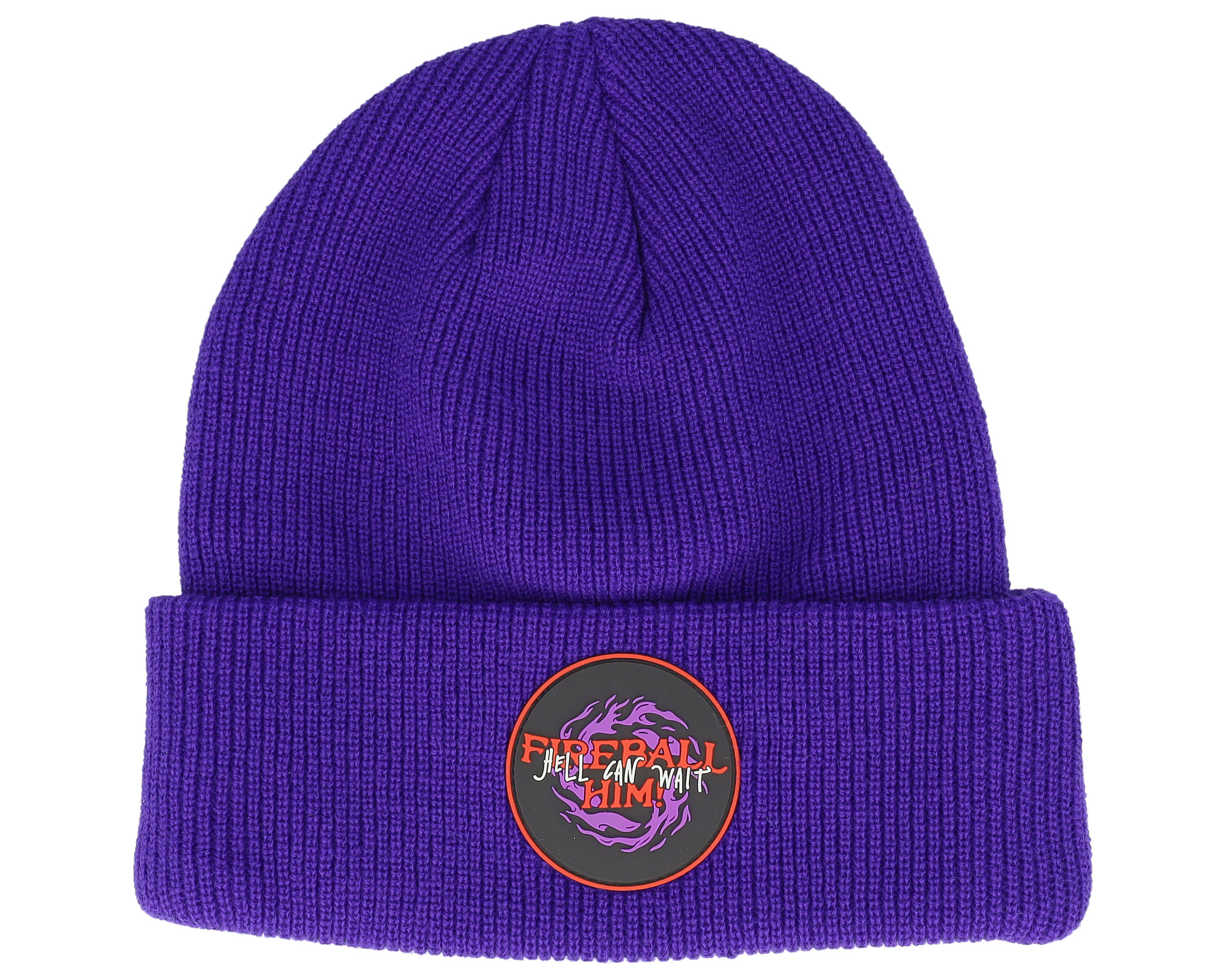 Stranger Things Turn-up Beanie Purple Cuff - Difuzed | Hatstoreworld.com