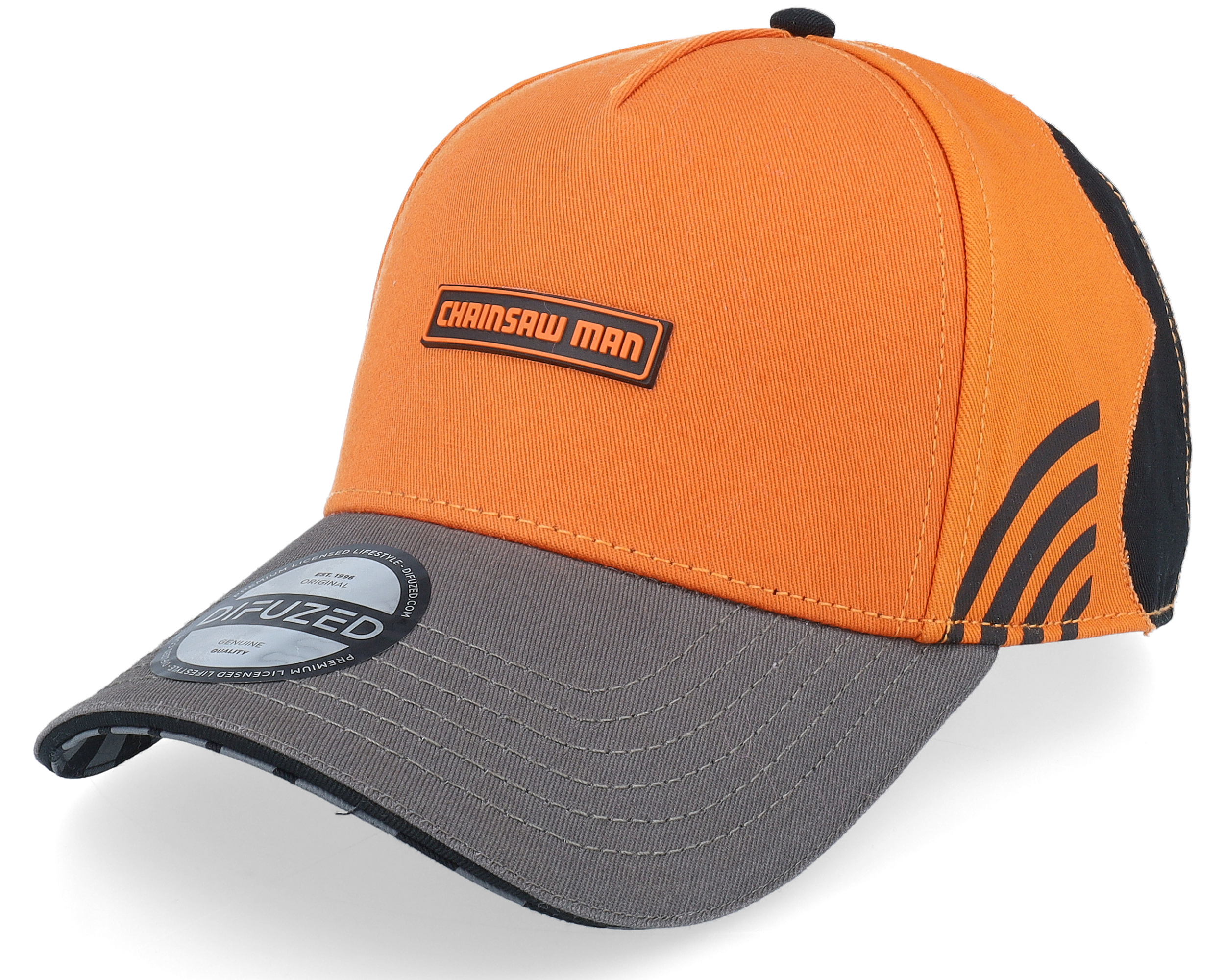 Chainsaw Man Orange/Grey Adjustable | Hatstoreworld.com