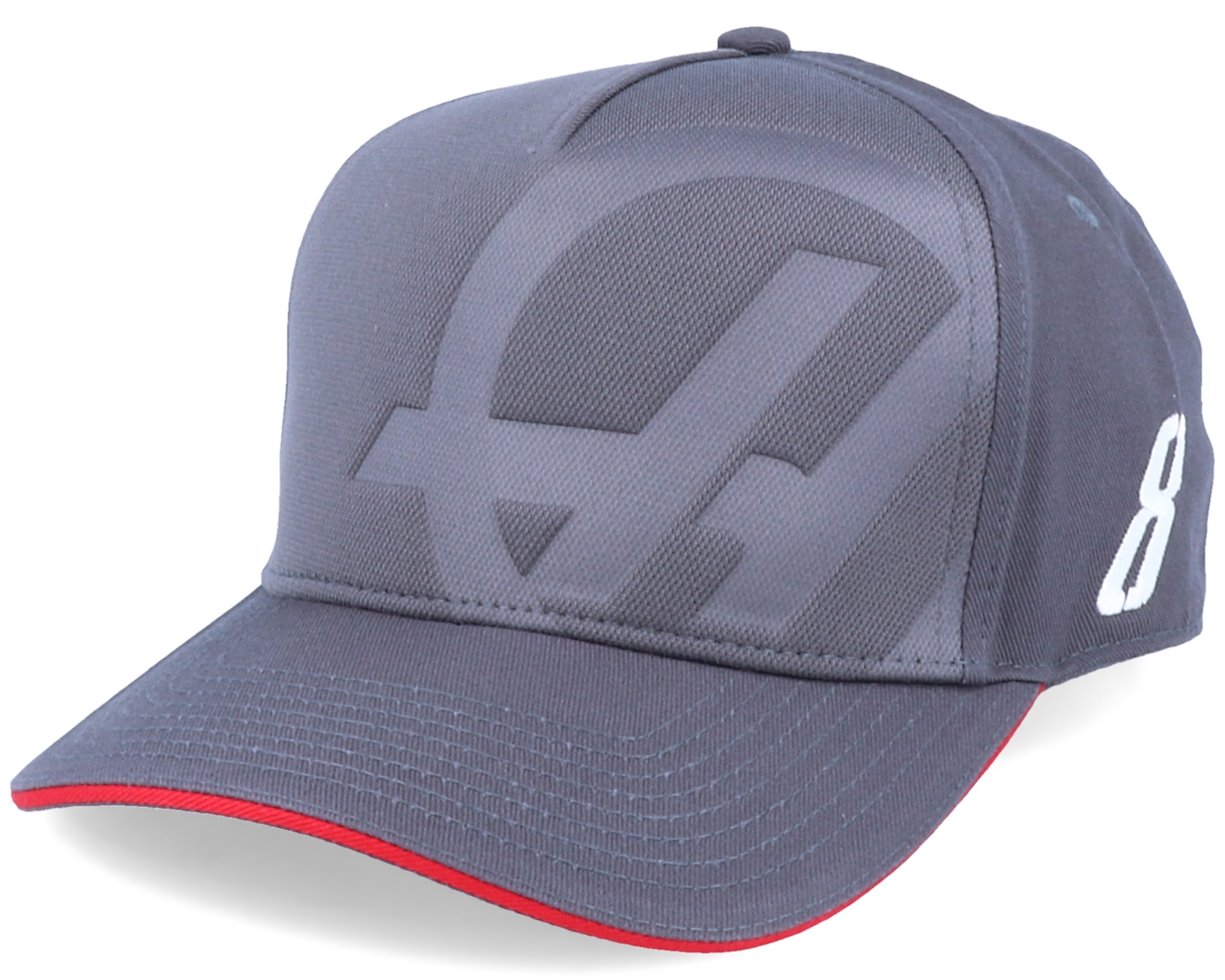 Haas Team Driver Cap Charcoal Adjustable | Hatstoreworld.com