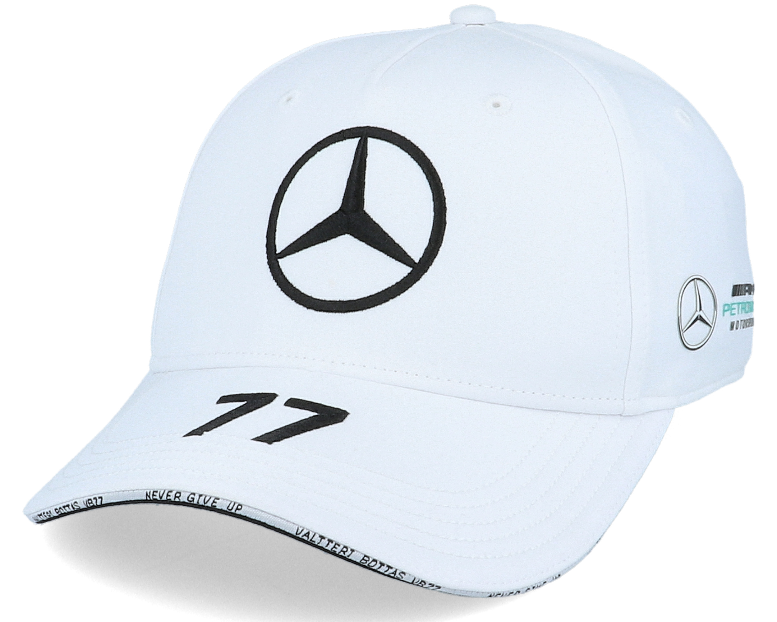 Mercedes Rp Bottas Driver Baseball Cap 2 White Adjustable ...