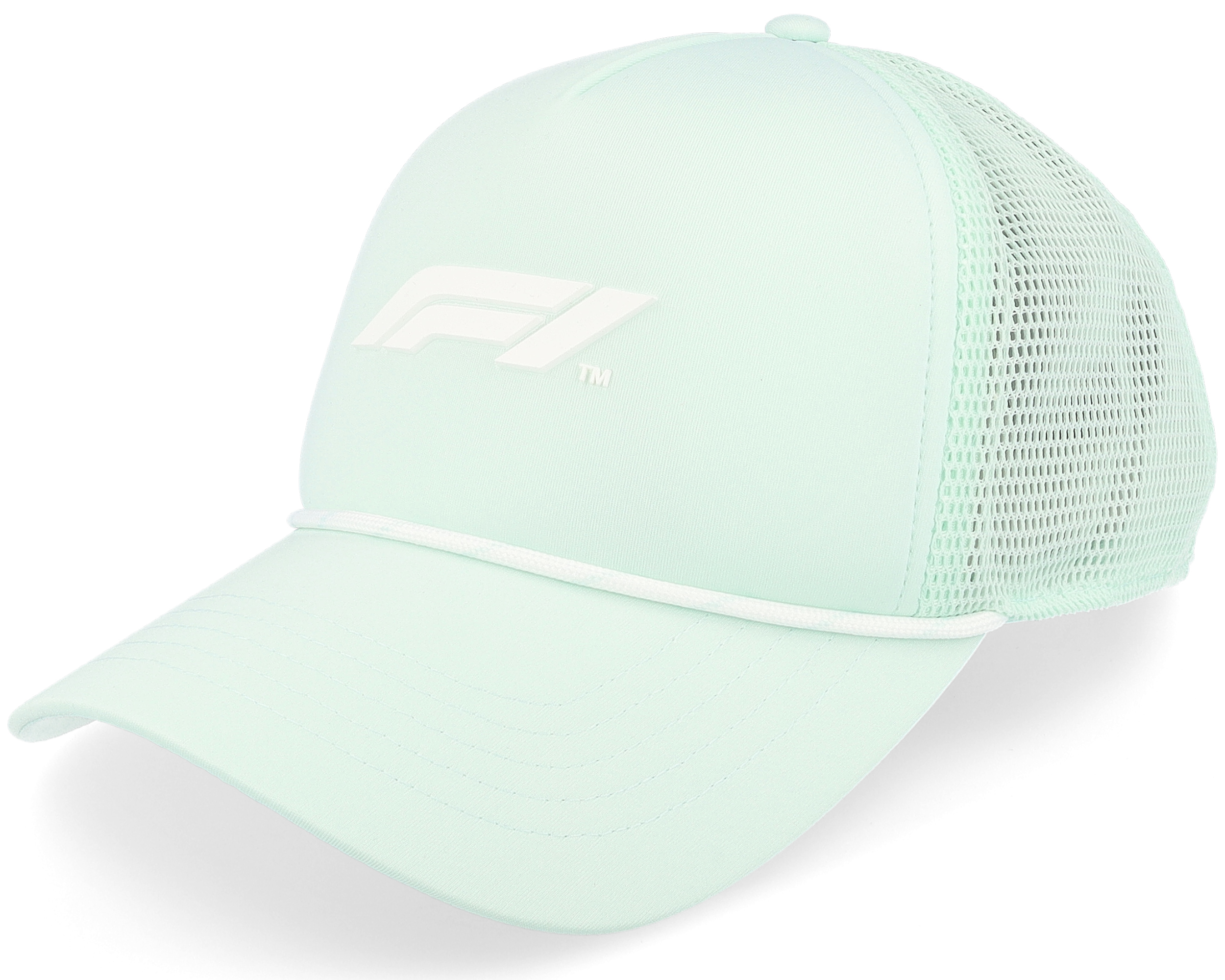 F1 Logo Pastel Teal Blue Trucker | Hatstoreworld.com