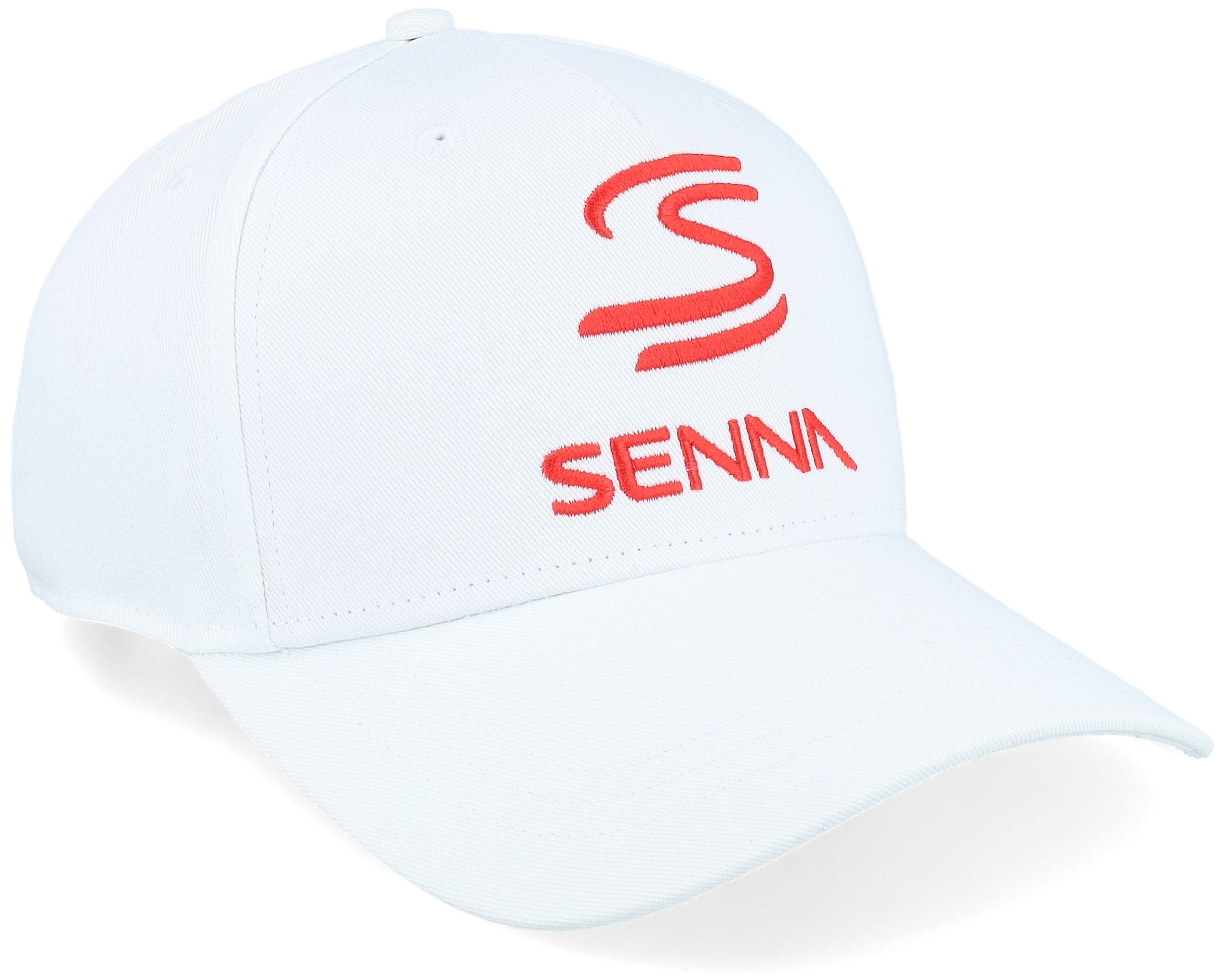 Senna Logo Bright White A-Frame Adjustable - Ayrton Senna cap ...