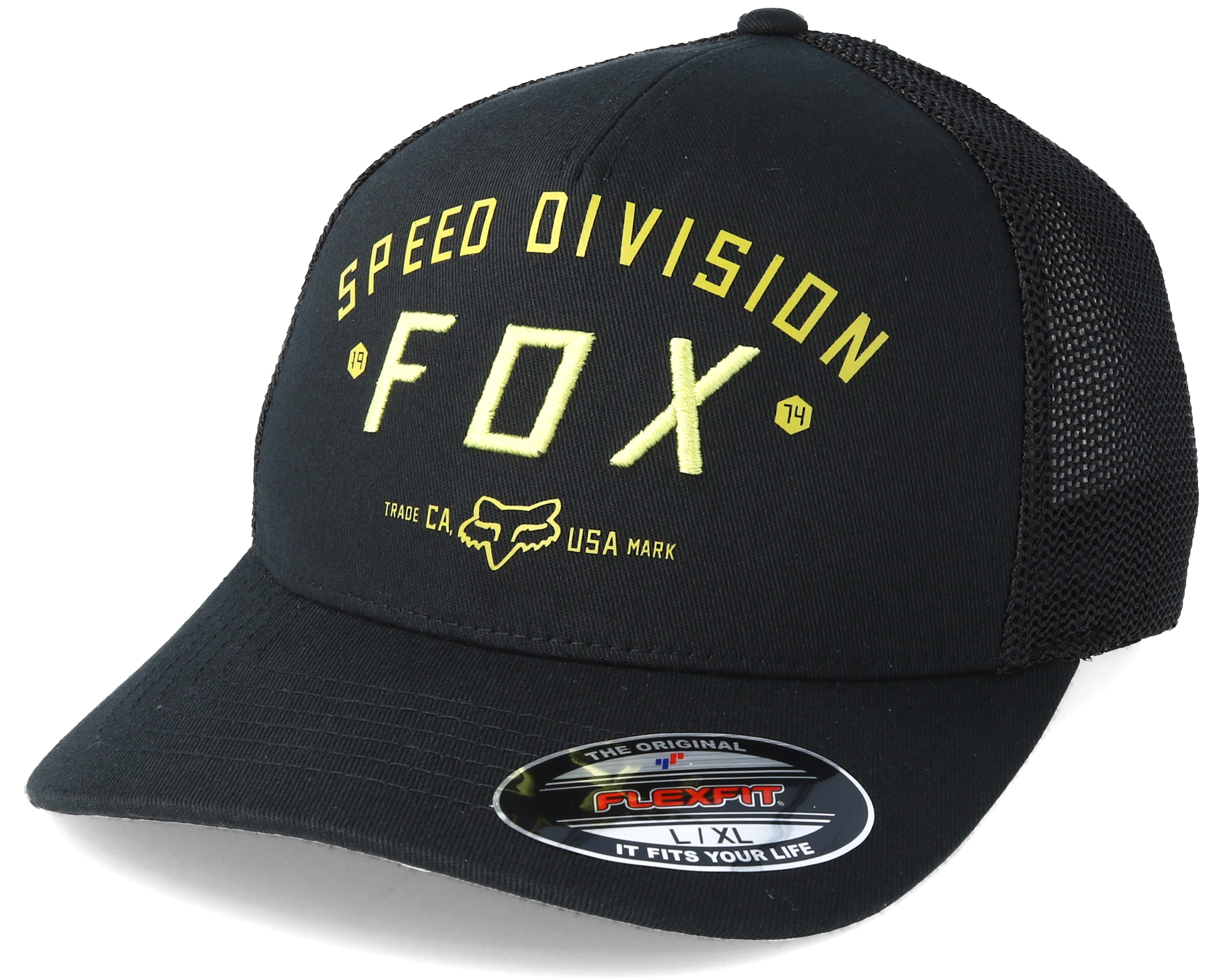 Speed Division Trucker Black Flexfit - Fox cap | Hatstoreworld.com