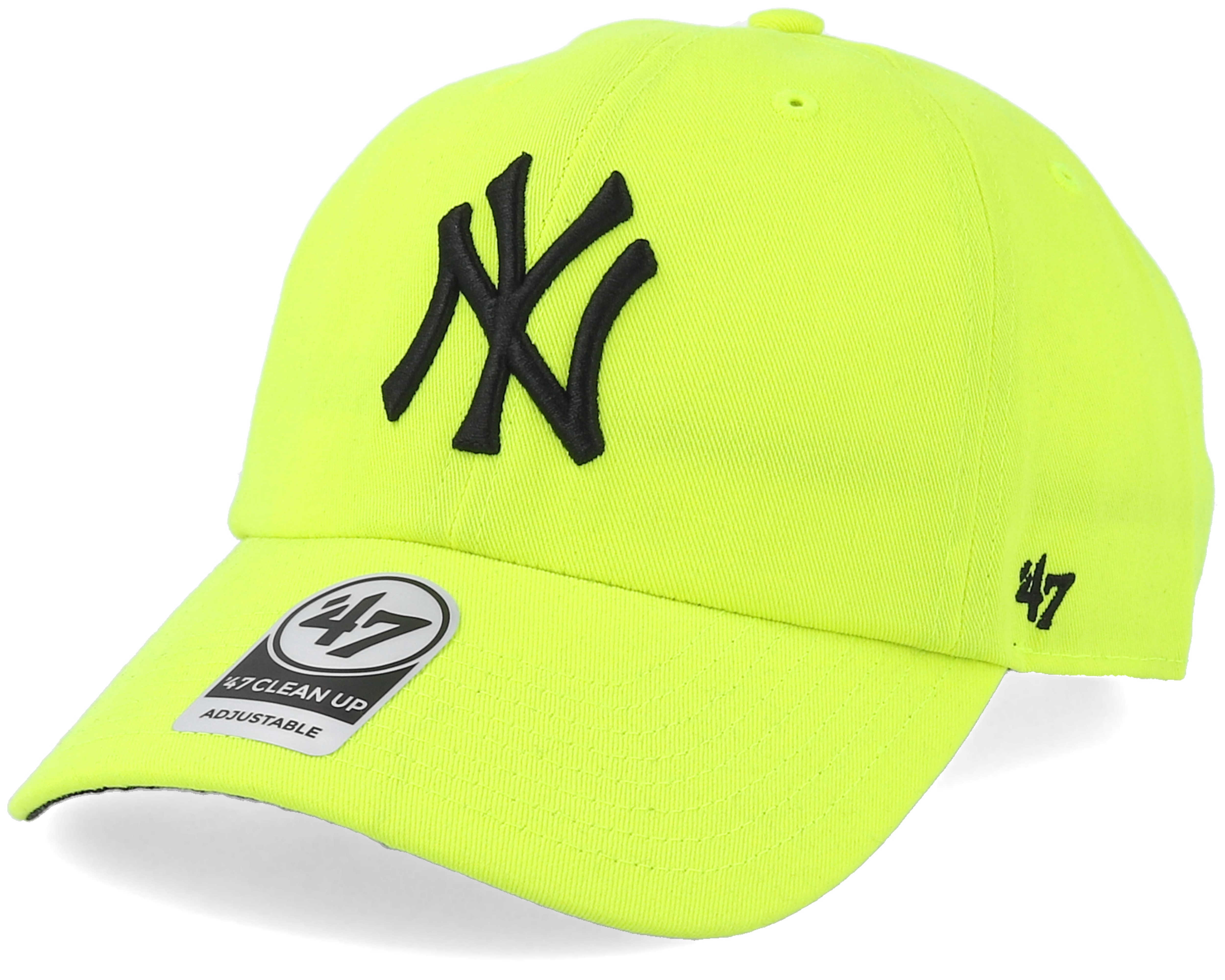 New York Yankees Neon Clean Up Yellow/Black Adjustable - 47 Brand cap ...