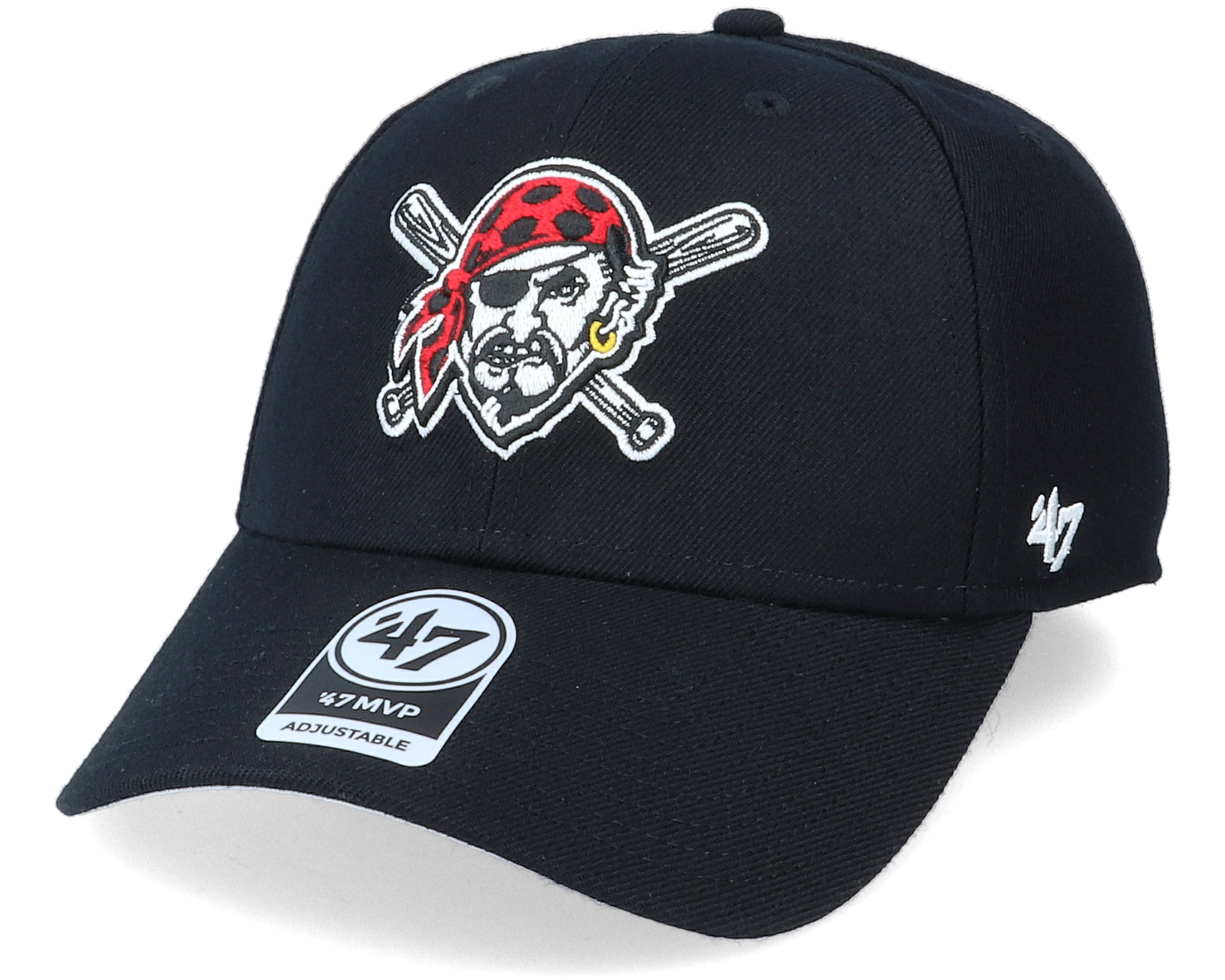 Pittsburgh Pirates Mvp Black/White Adjustable | Hatstoreworld.com