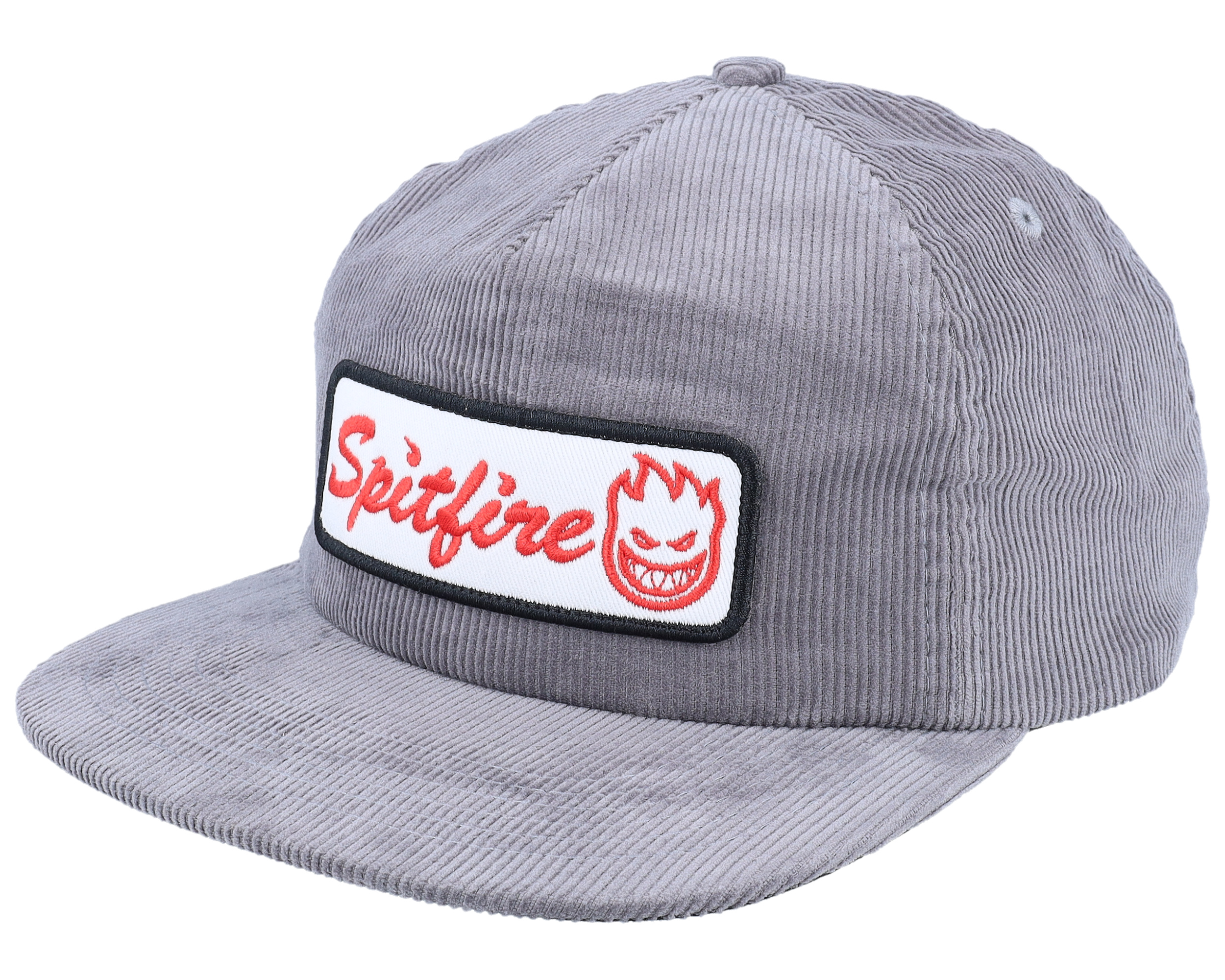 Courier Patch Charcoal/White Snapback - Spitfire | Hatstore.com