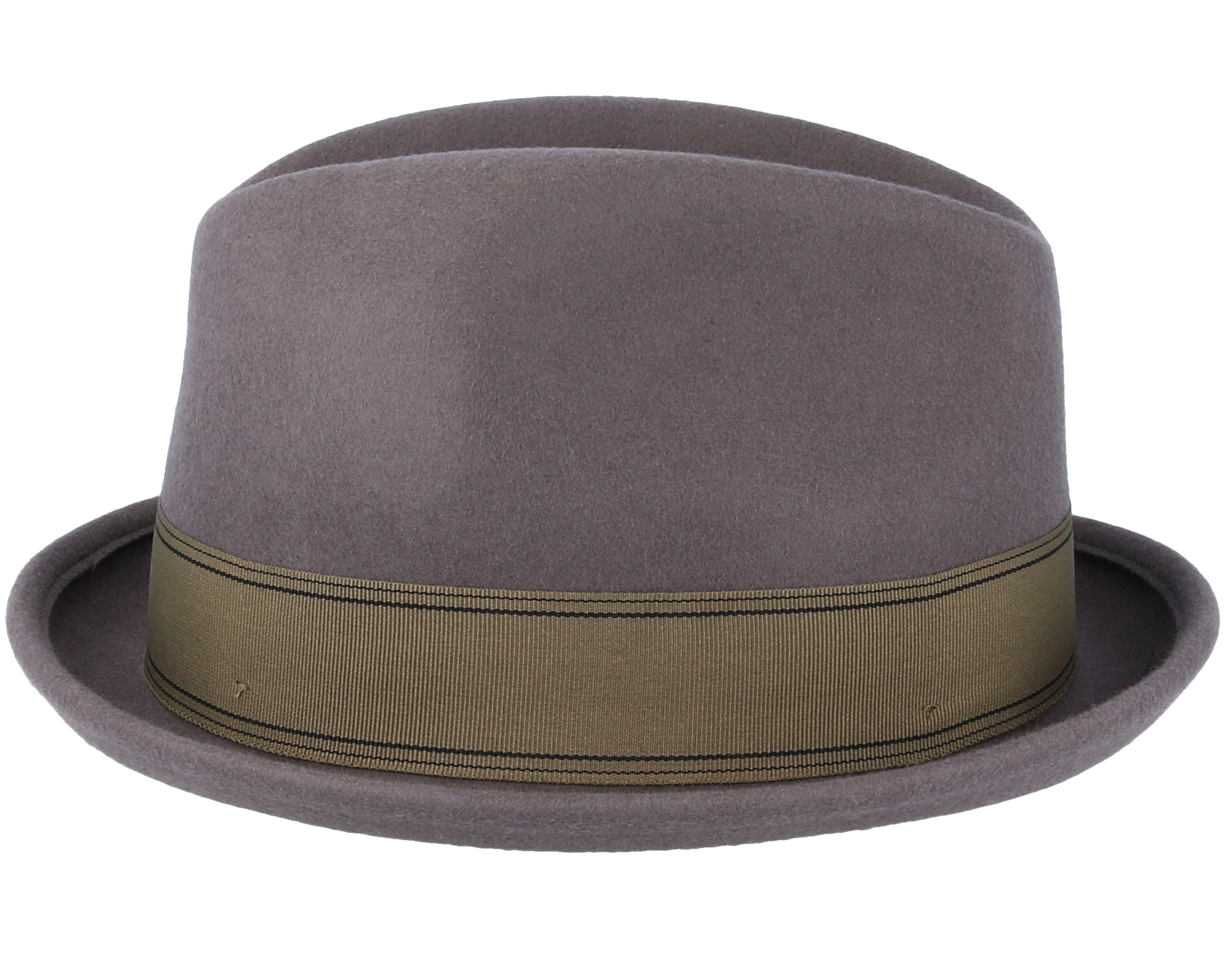 Gain Grey/Gold Fedora - Brixton hat | Hatstoreworld.com
