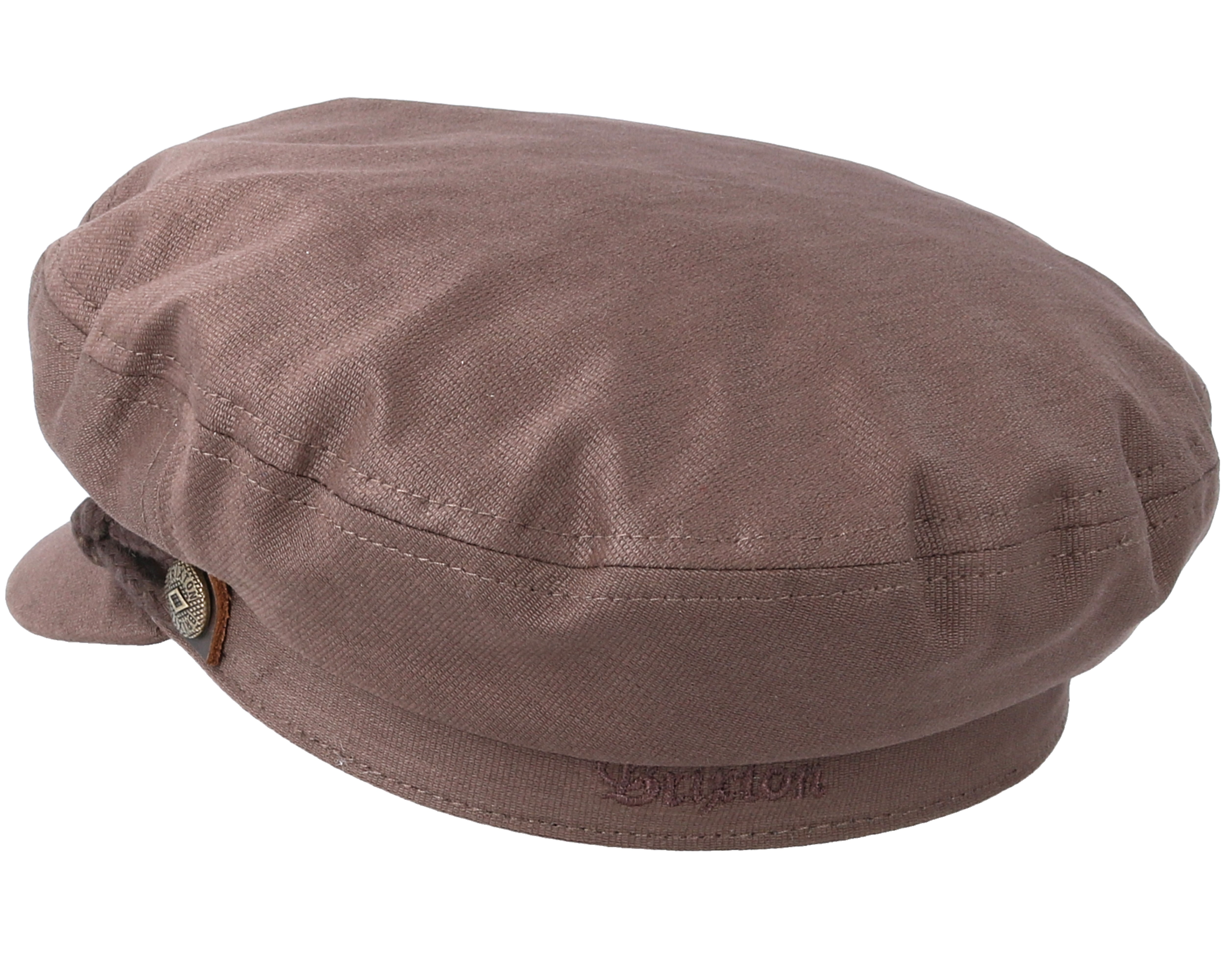 Fiddler Brown Plaid Flat Cap - Brixton cap | Hatstoreworld.com