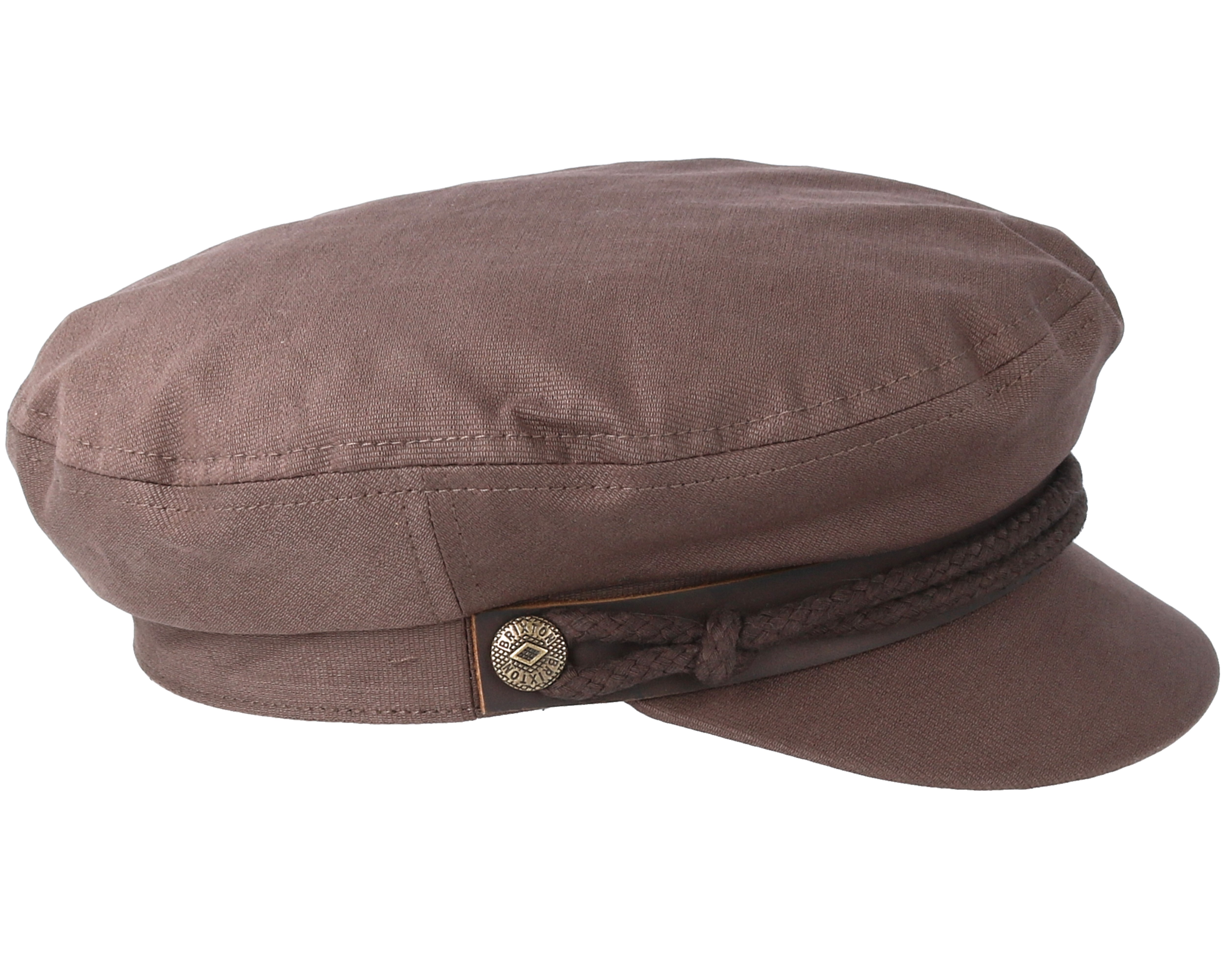 Fiddler Brown Plaid Flat Cap - Brixton cap | Hatstoreworld.com