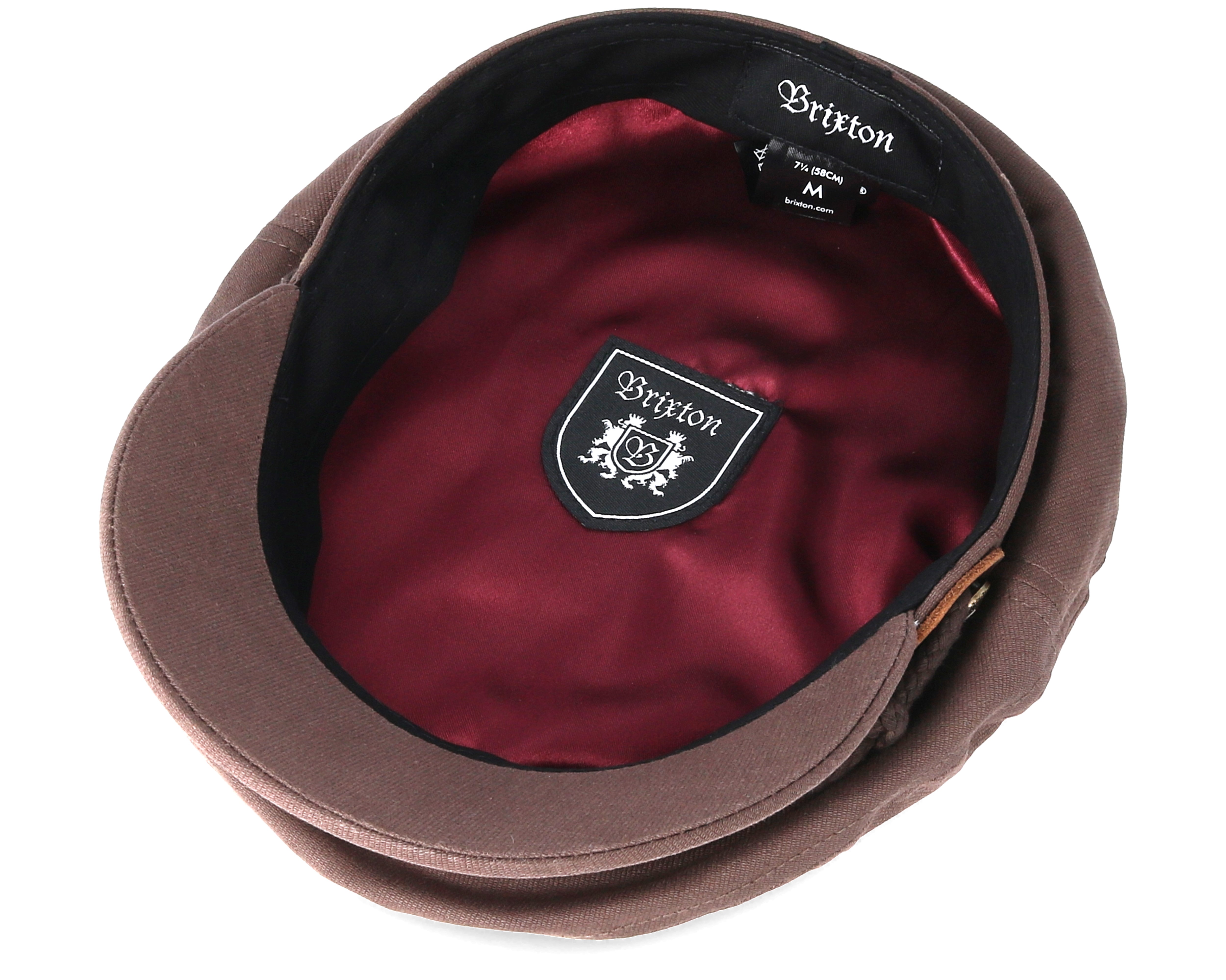 Fiddler Brown Plaid Flat Cap - Brixton cap | Hatstoreworld.com