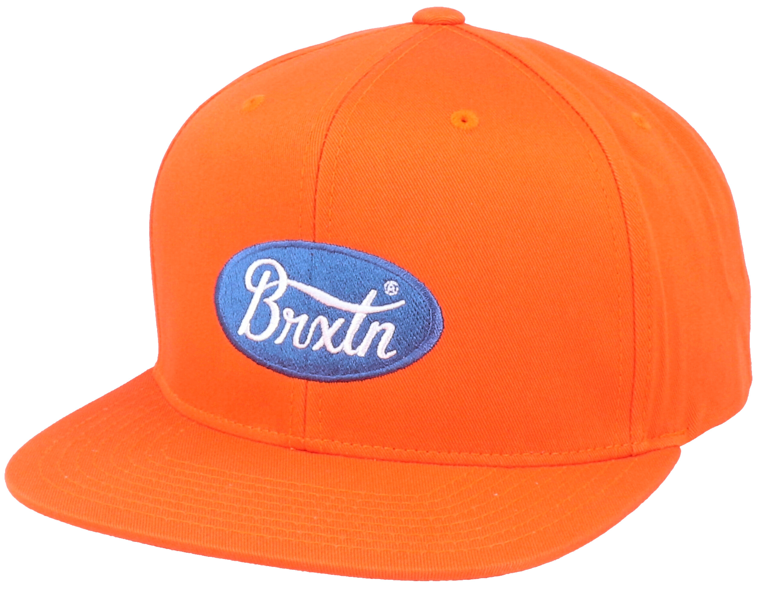Parsons II MP Tiger Orange/Blue Snapback - Brixton | Hatstoreworld.com