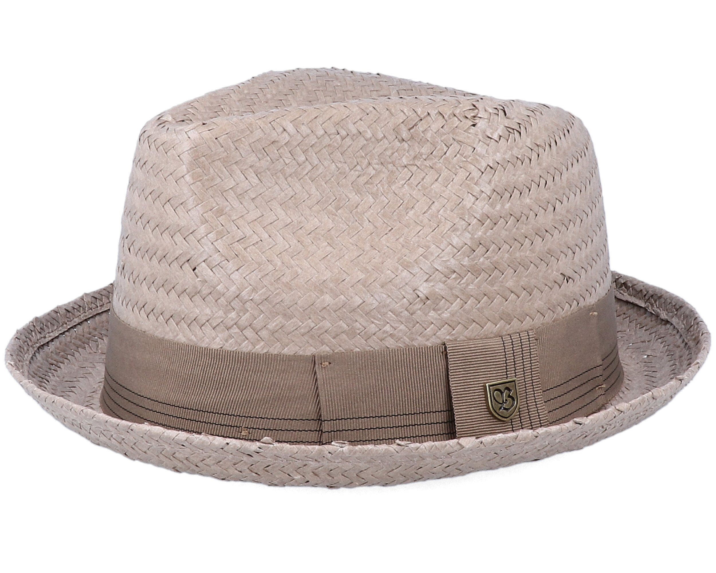 Castor Fedora Taupe Straw Hat | Hatstoreworld.com