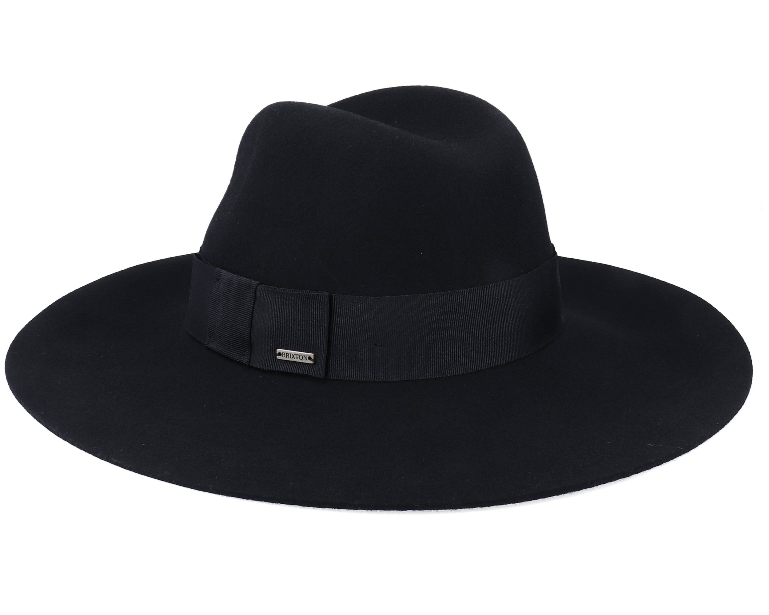 Piper Hat Black/Black L Fedora - Brixton hat | Hatstoreworld.com