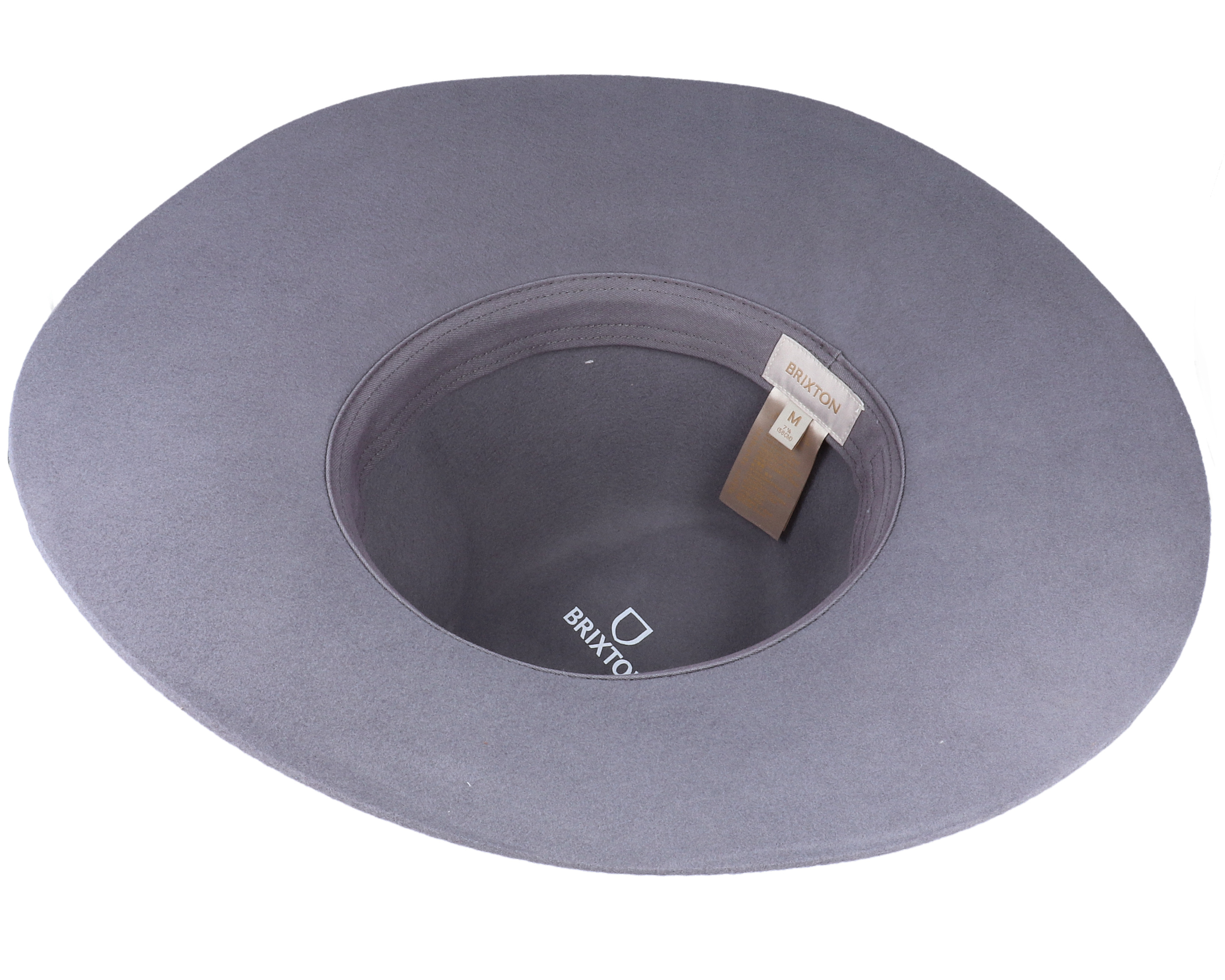 Piper Hat Grey L Fedora - Brixton | Hatstoreworld.com
