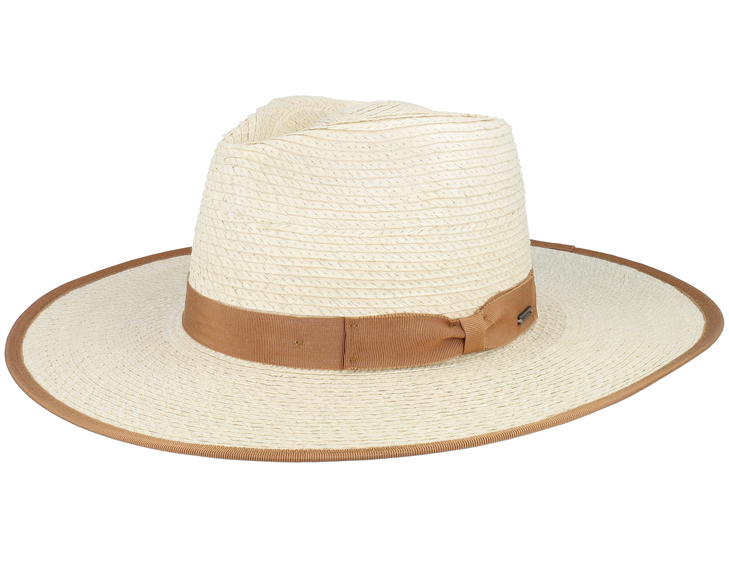 Jo Rancher Natural/Tan Straw Hat - Brixton | Hatstoreworld.com