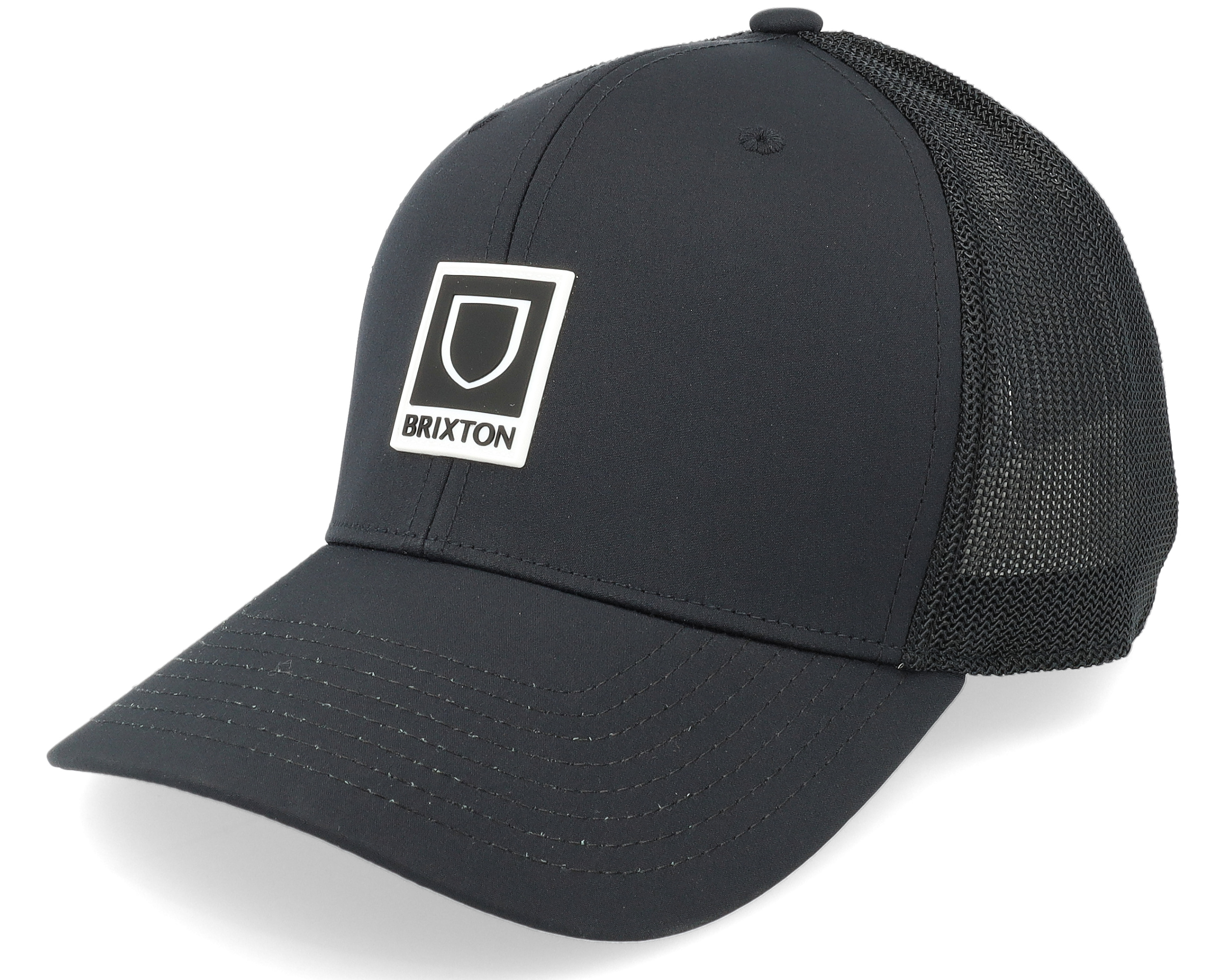 Beta X Mesh Stretch Fit Black/Black Mesh Flexfit - Brixton Cap ...