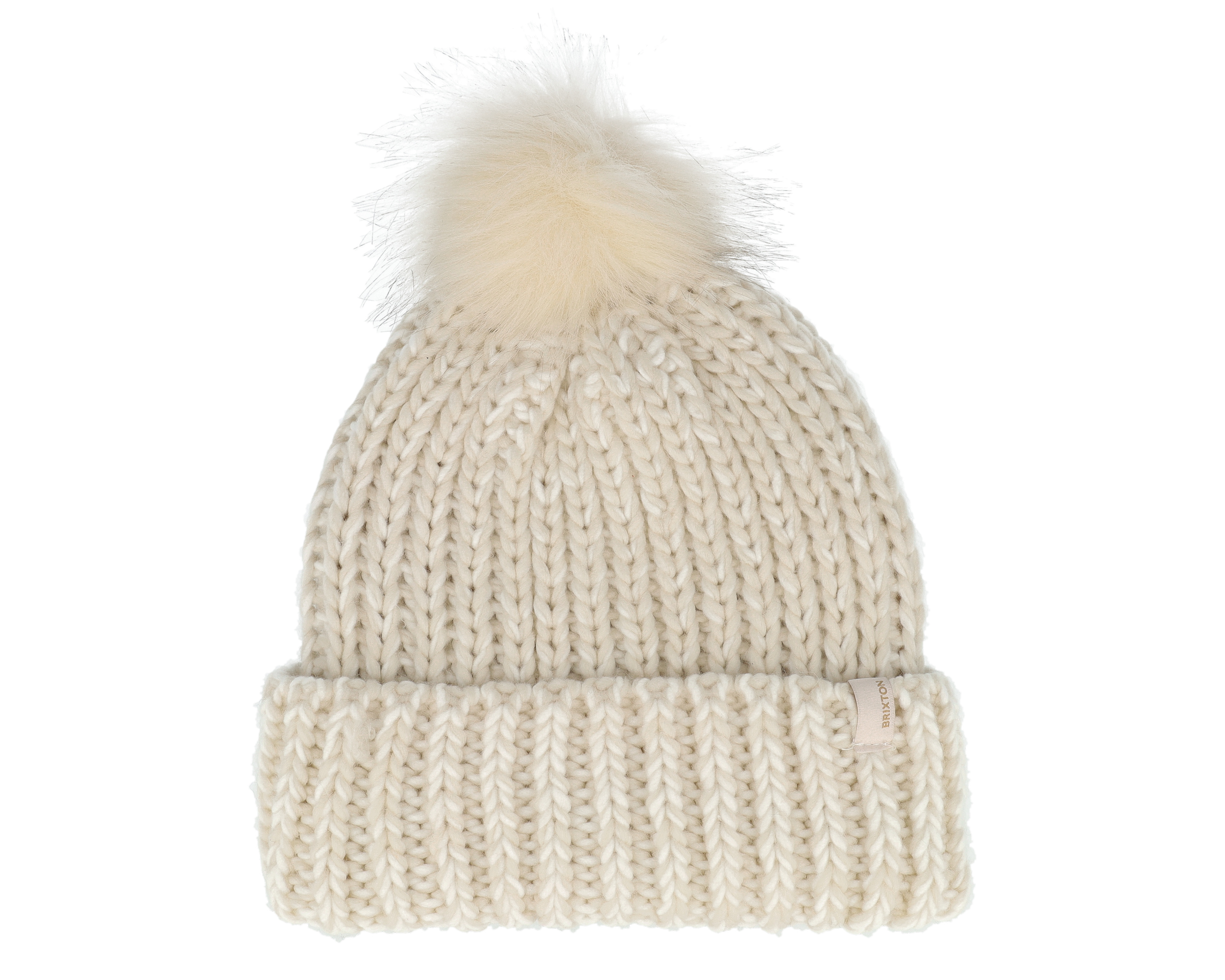 Dillon Beanie Off White/Dove Marl Pom | Hatstoreworld.com