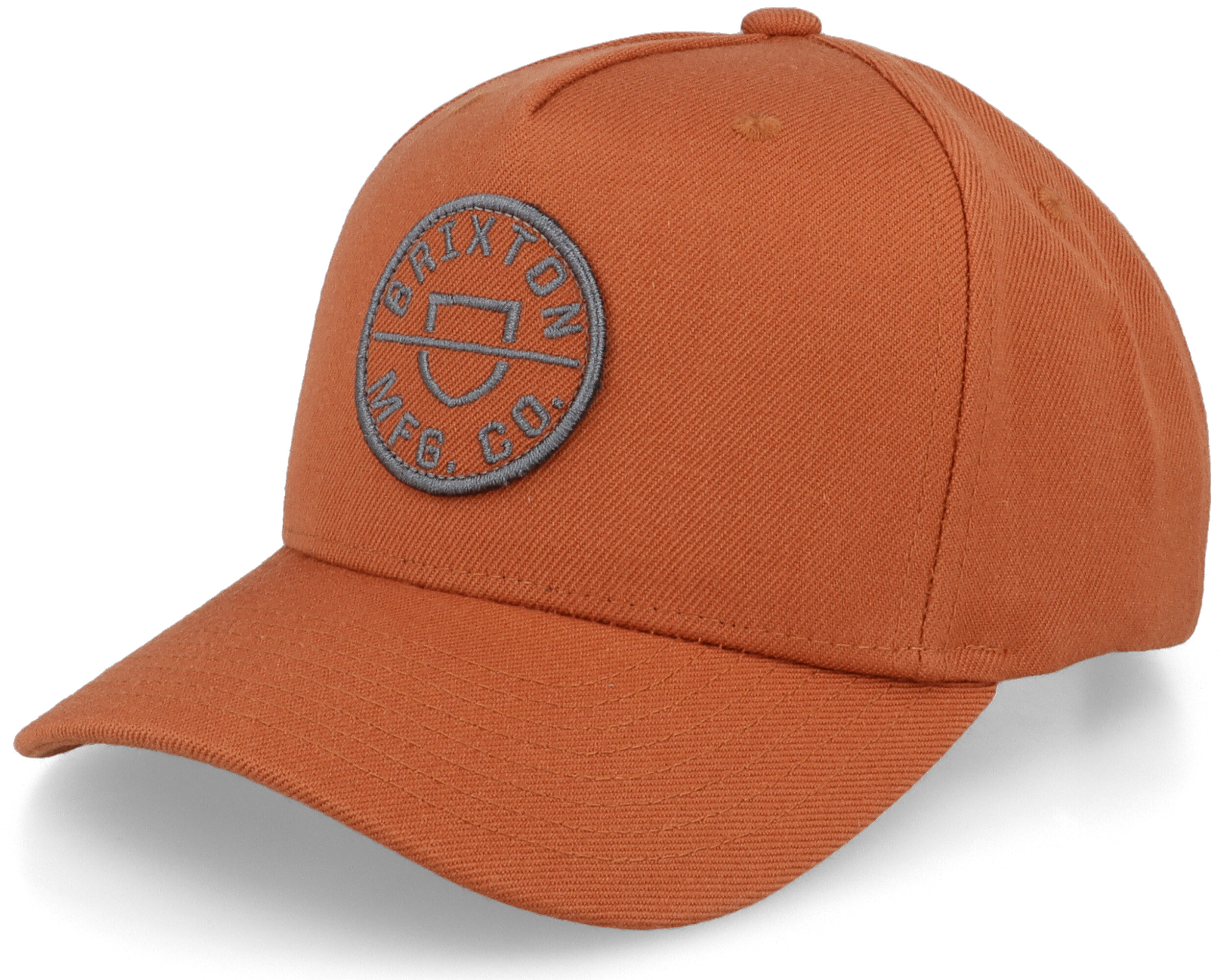Crest C Burnt Orange/Grey Adjustable - Brixton | Hatstoreworld.com