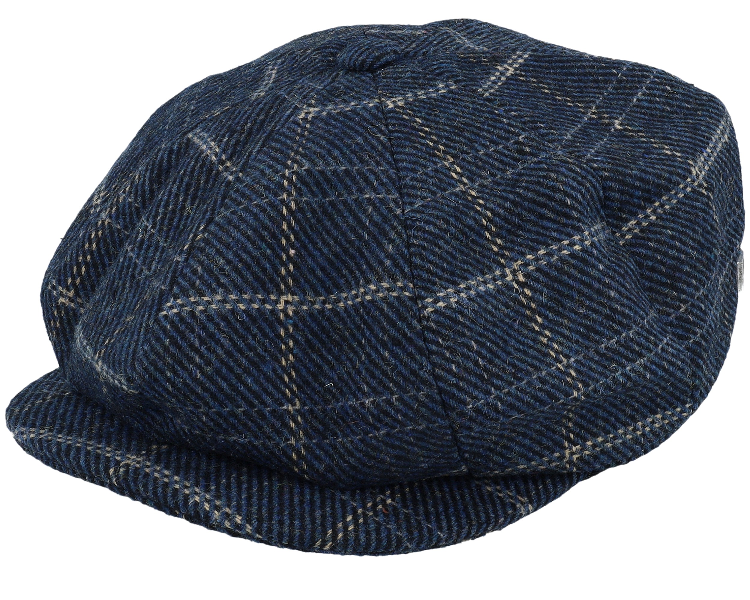 Brood Baggy Navy/Black/Off White Flat Cap - Brixton | Hatstoreworld.com