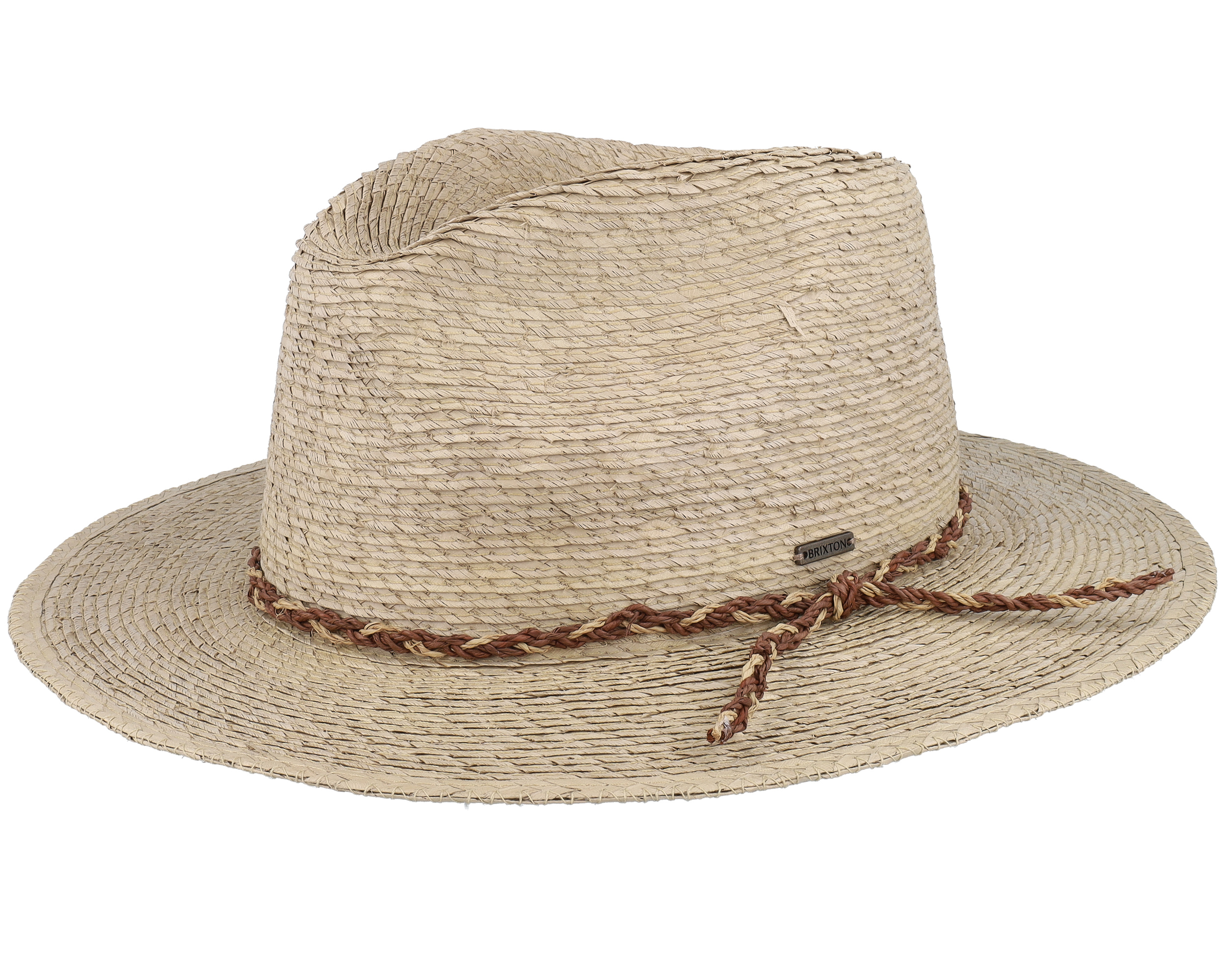 Messer Western Fedora Sand Straw Hat - Brixton 帽子 | Hatstore.com