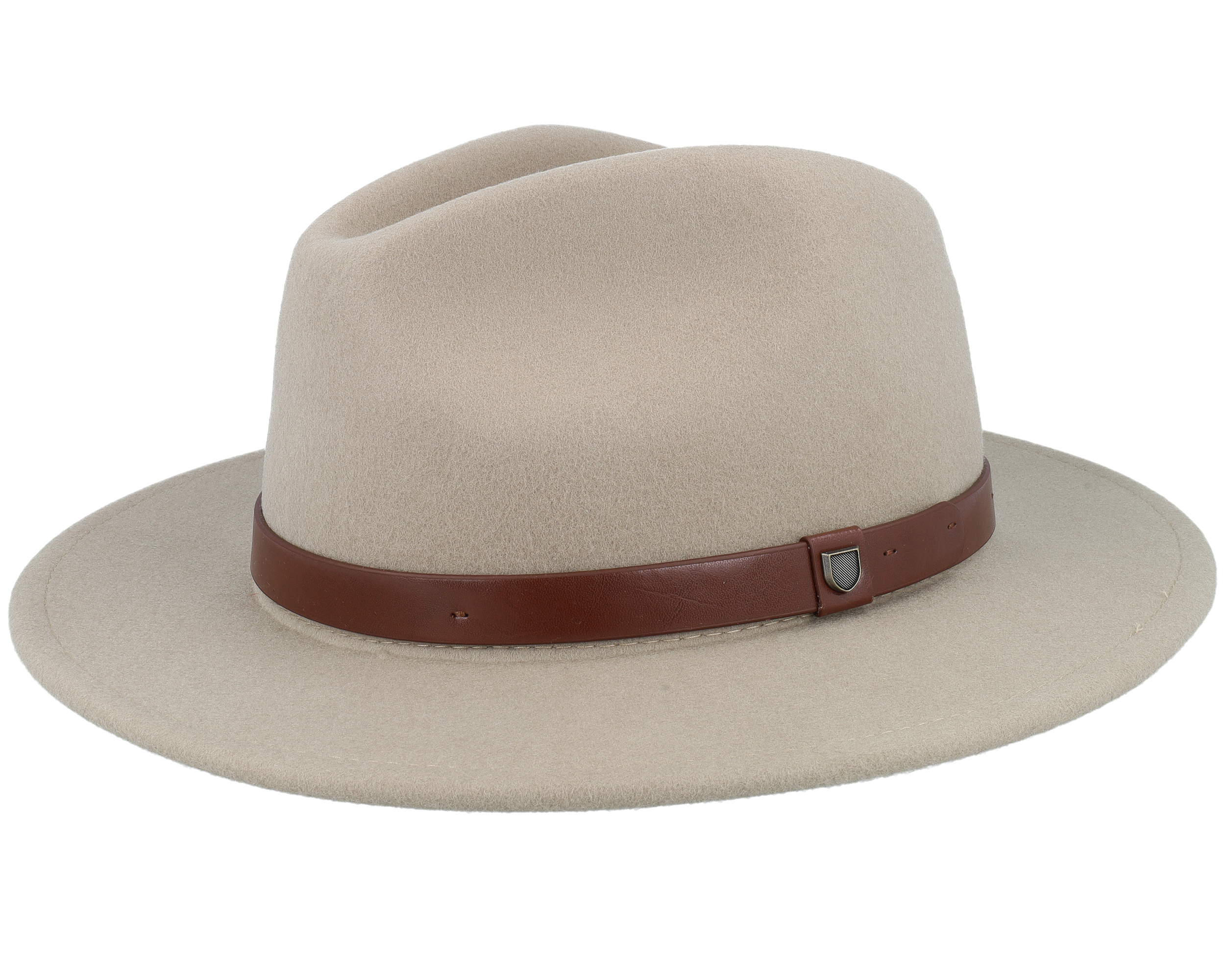 Messer Light Tan Fedora - Brixton | Hatstoreworld.com