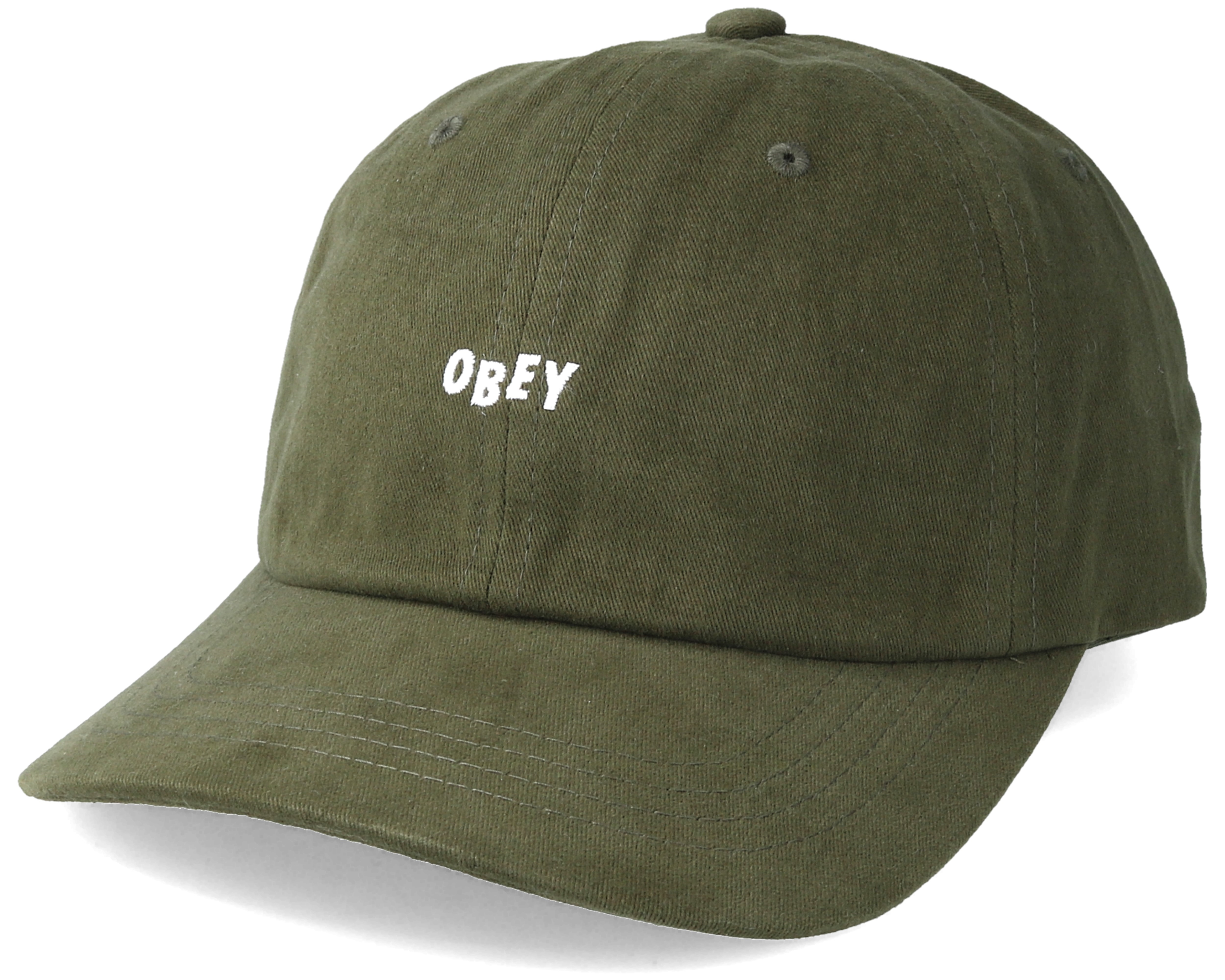 Jumble Bar III 6 Panel Army Adjustable - Obey หมวก | Hatstore.com