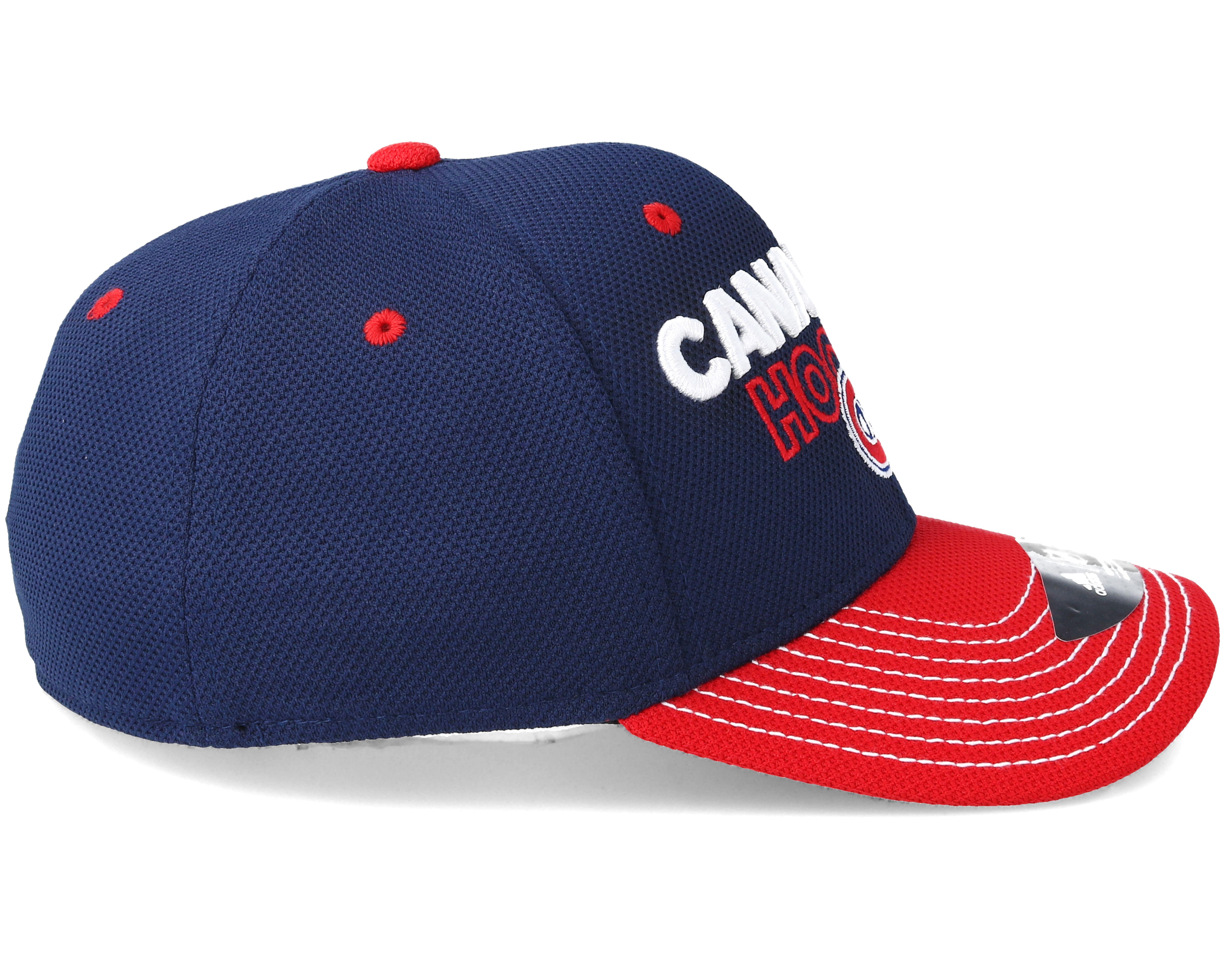 Montreal Canadiens Locker Room Structured Navy Flexfit - Adidas Cap | Hatstoreworld.com