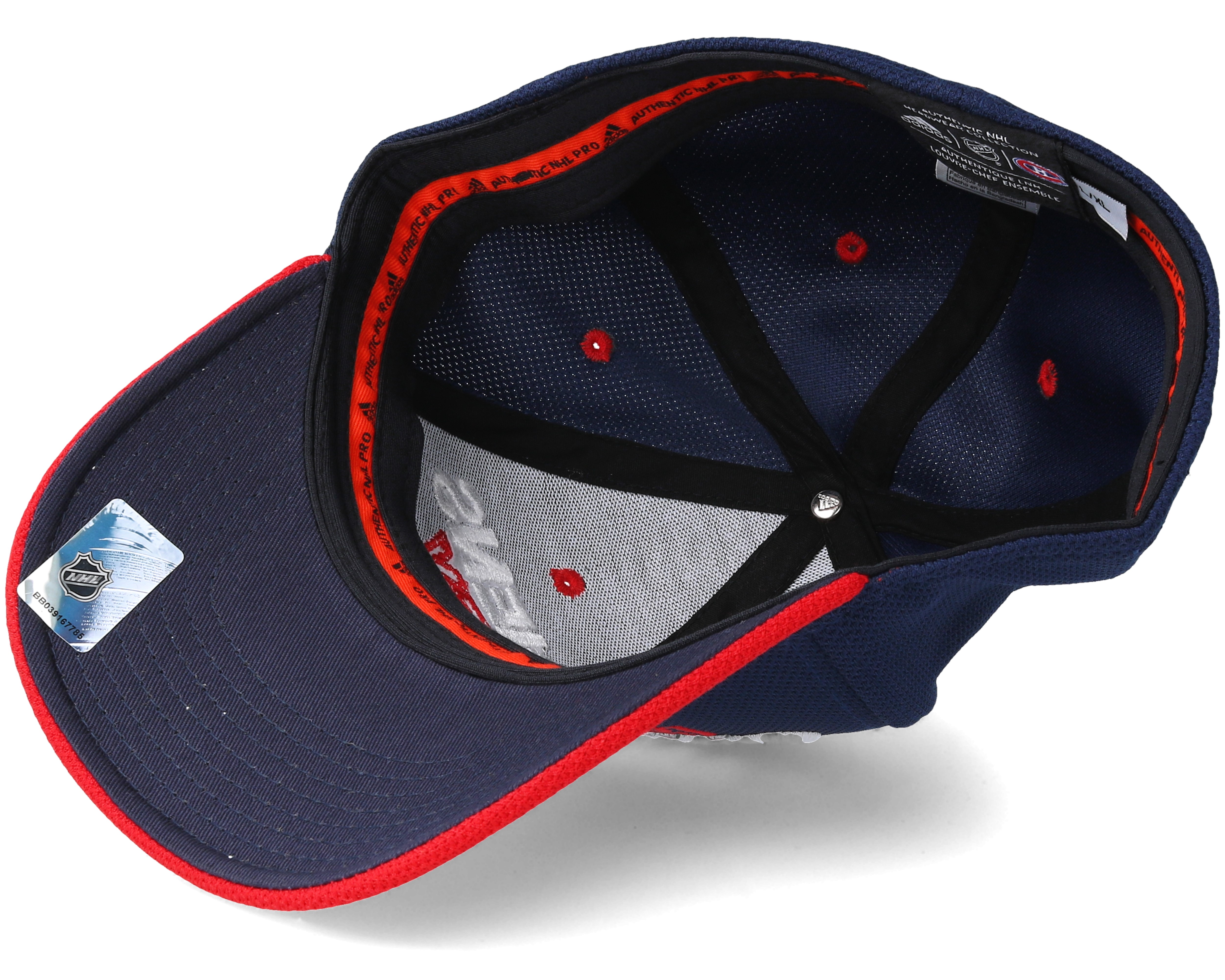 Montreal Canadiens Locker Room Structured Navy Flexfit - Adidas cap | Hatstoreworld.com