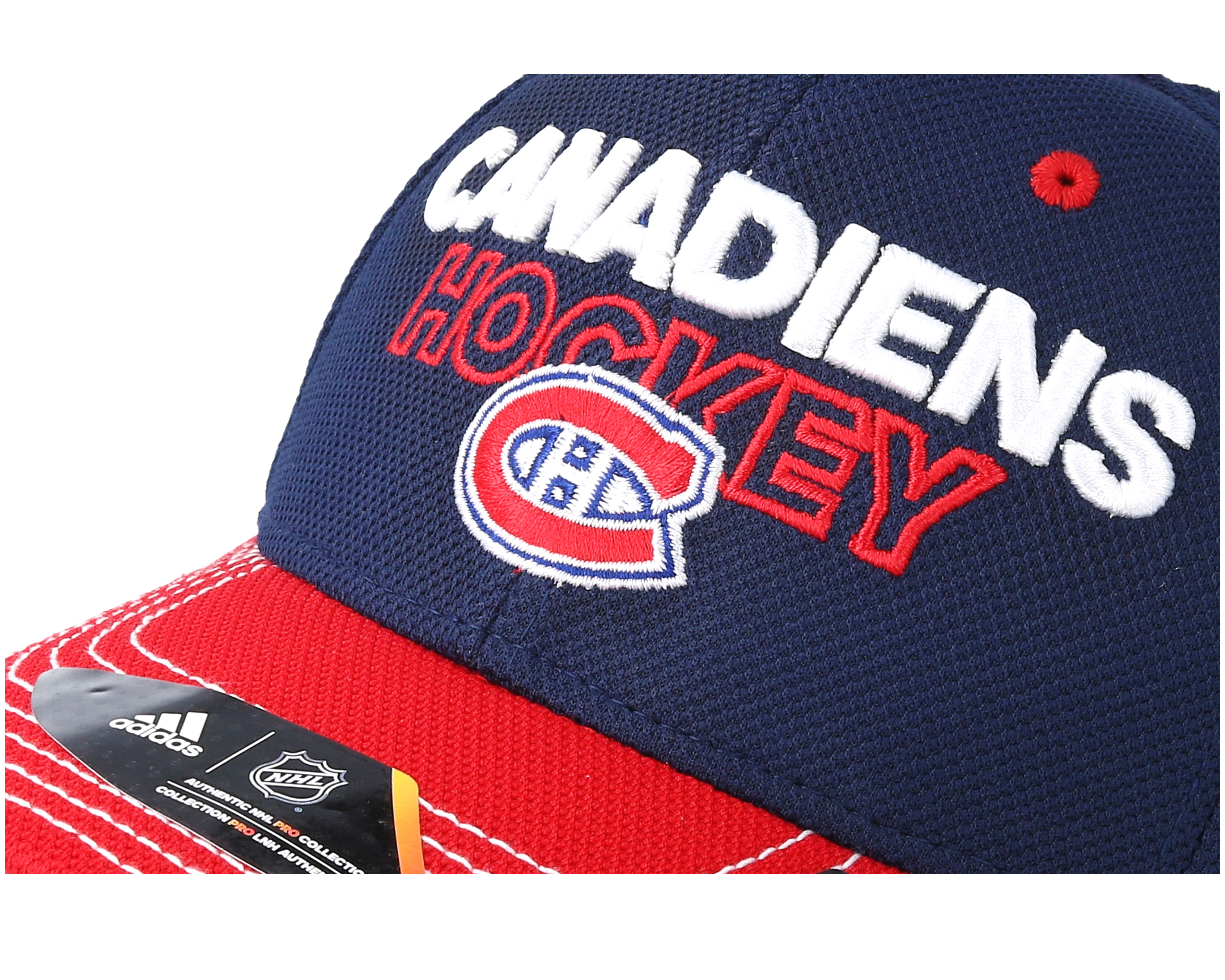 Montreal Canadiens Locker Room Structured Navy Flexfit - Adidas Cap | Hatstoreworld.com