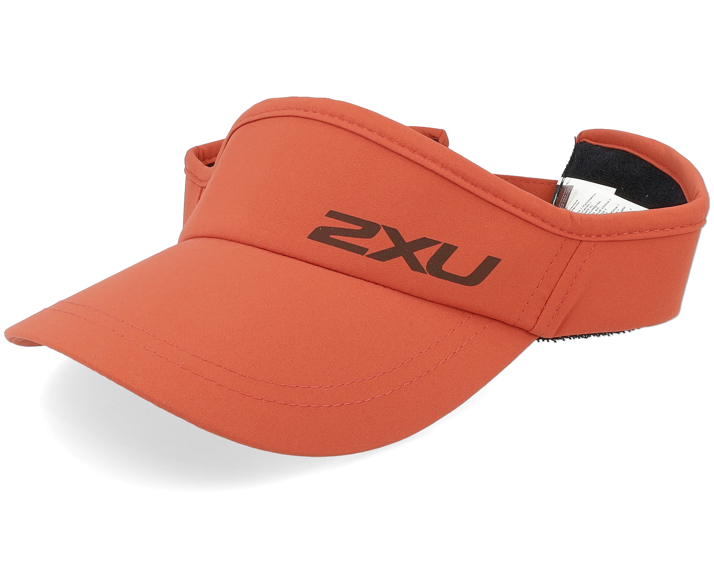Run Chilli Oil/Black Visor - 2XU cap | Hatstoreworld.com