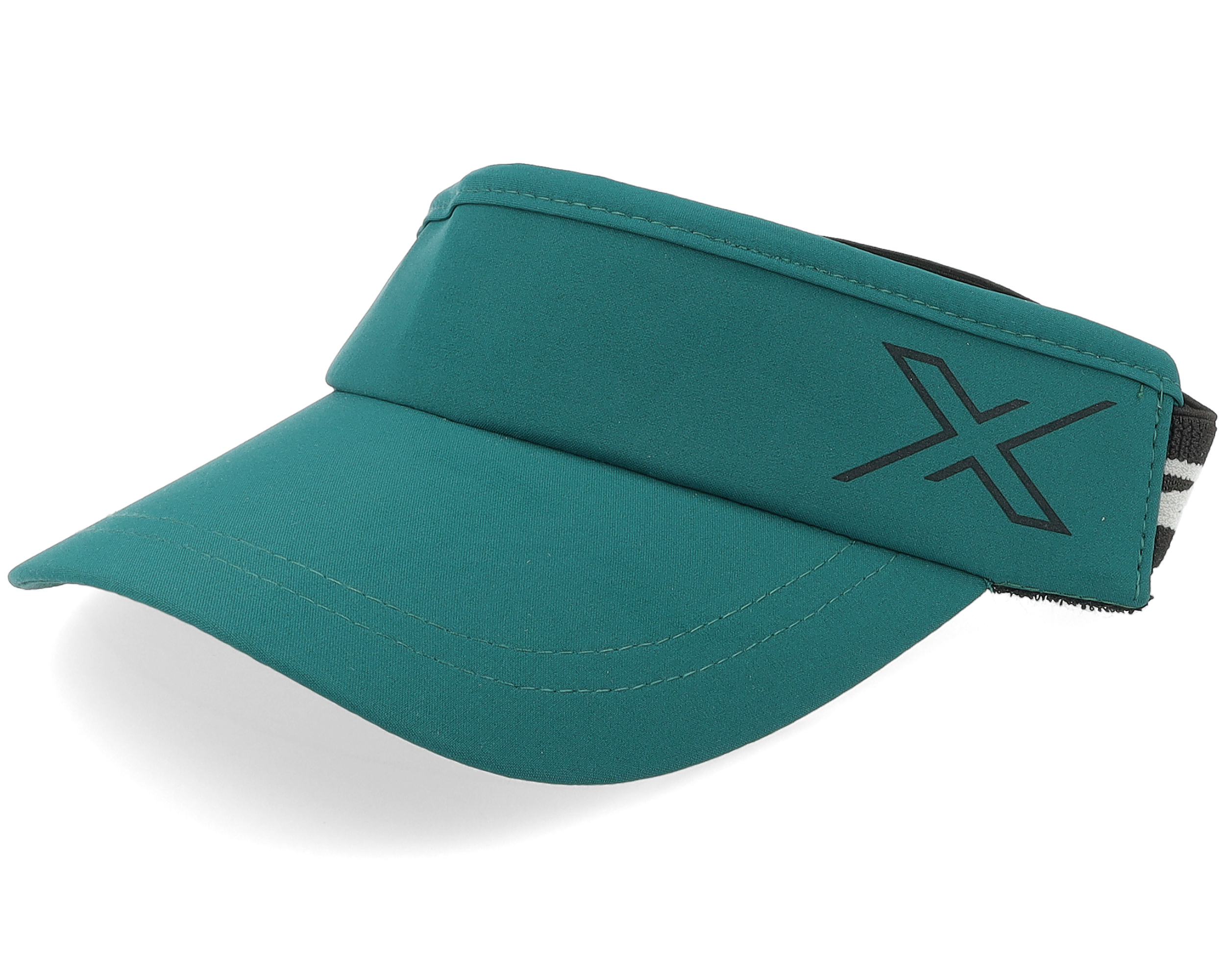 Performance Deep Jade/Black Visor - 2XU cap | Hatstoreworld.com