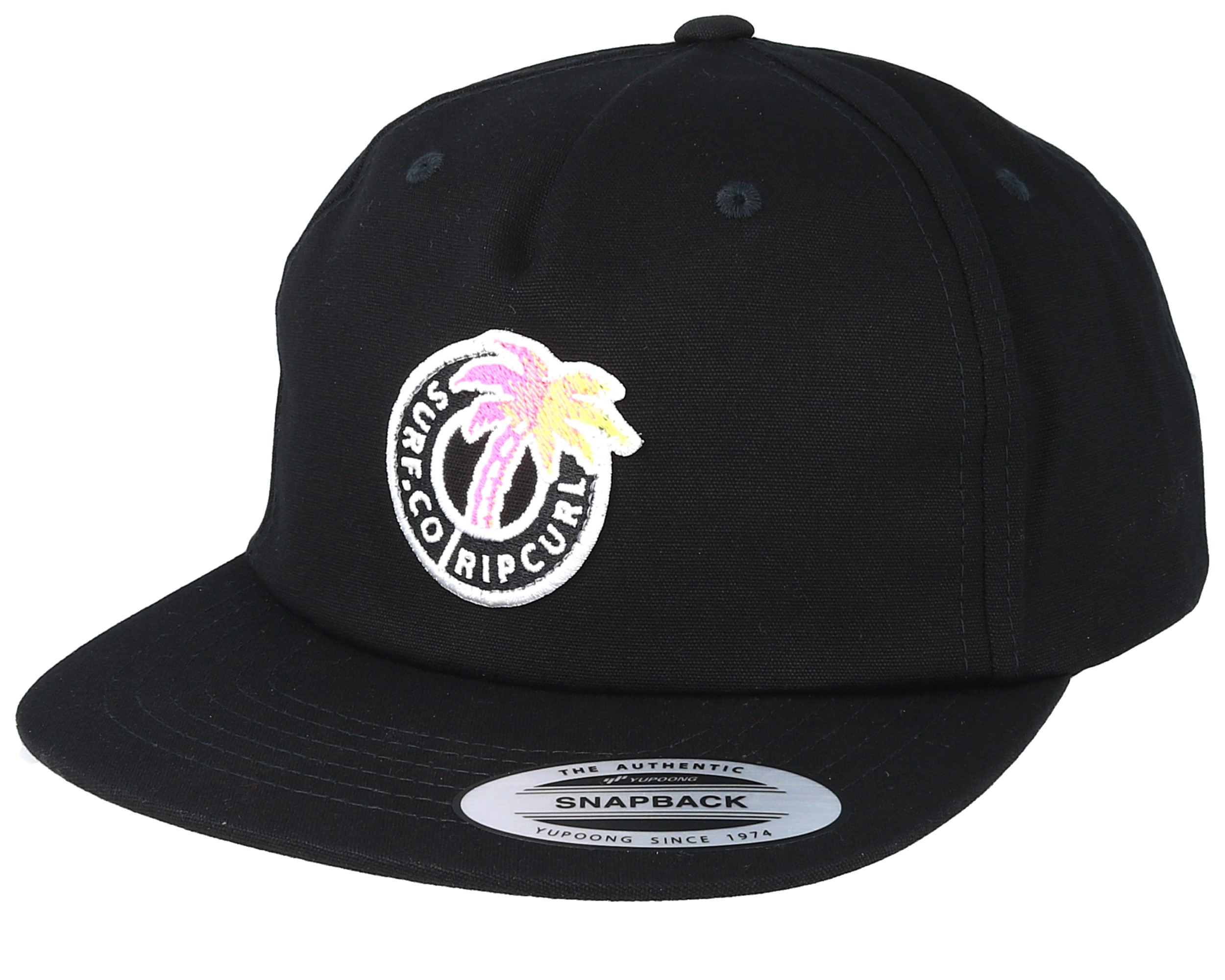 Tropic Topic Black Snapback - Rip Curl Cap | Hatstoreworld.com