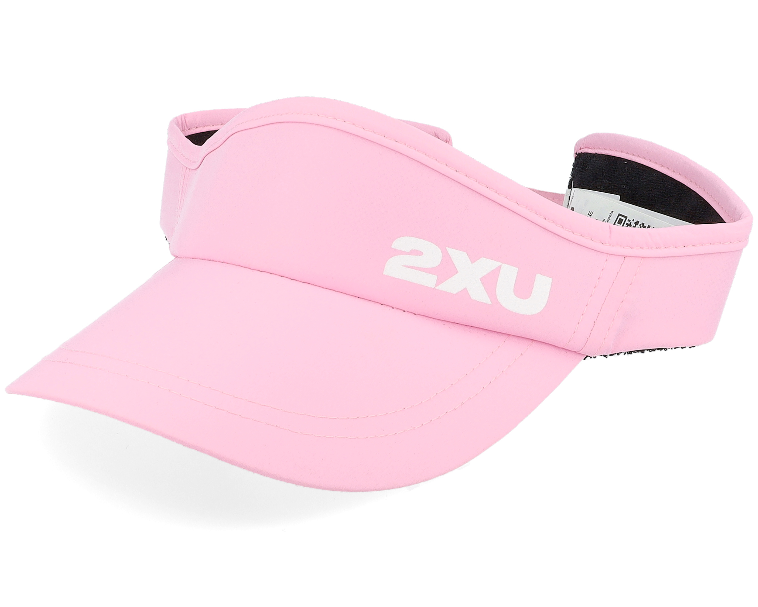 Pastel Pink/White Run Visor - 2XU | Hatstoreworld.com