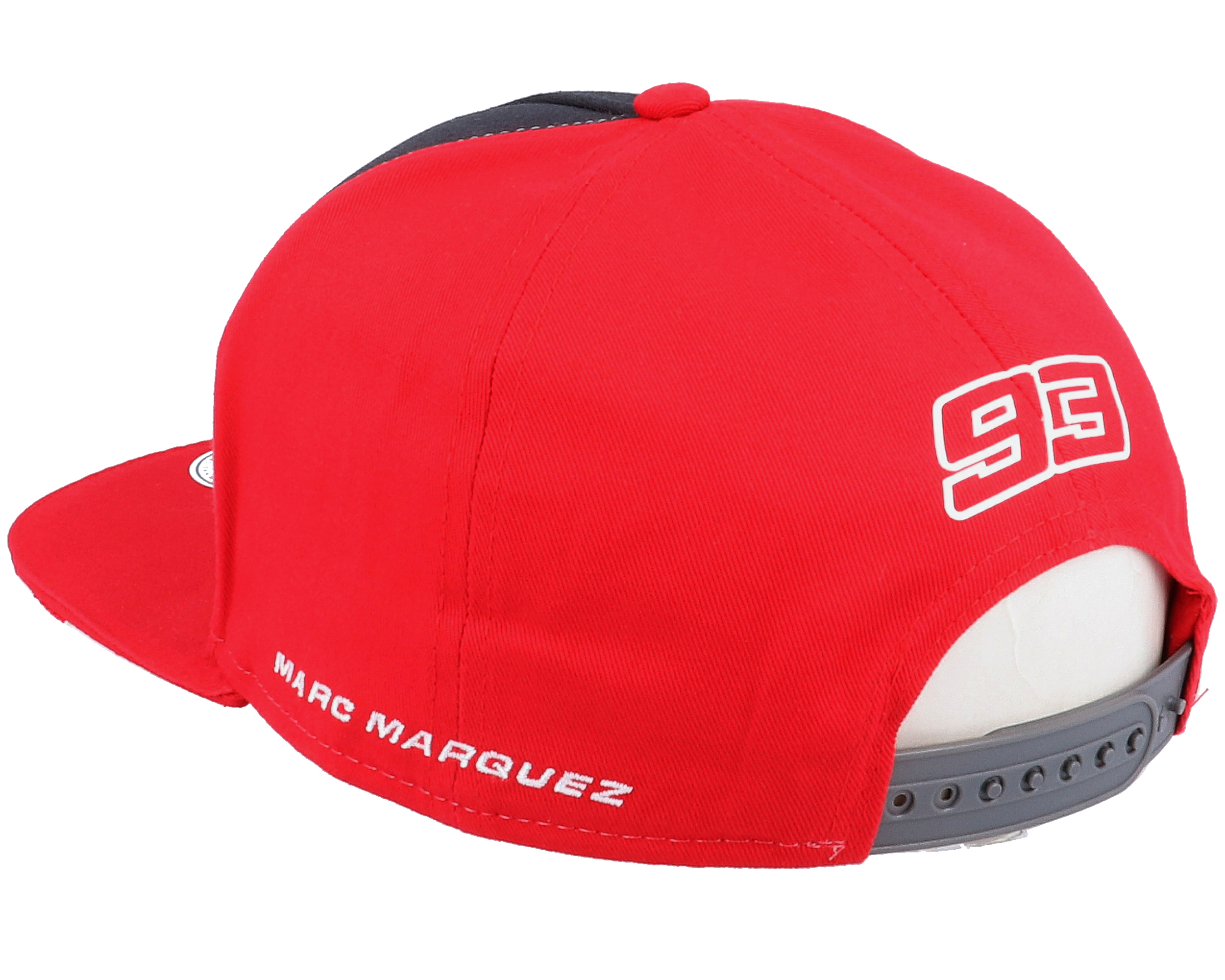 Marc Marquez Cap Flat Mm93 Stripes Black/Red Snapback - Moto GP cap ...
