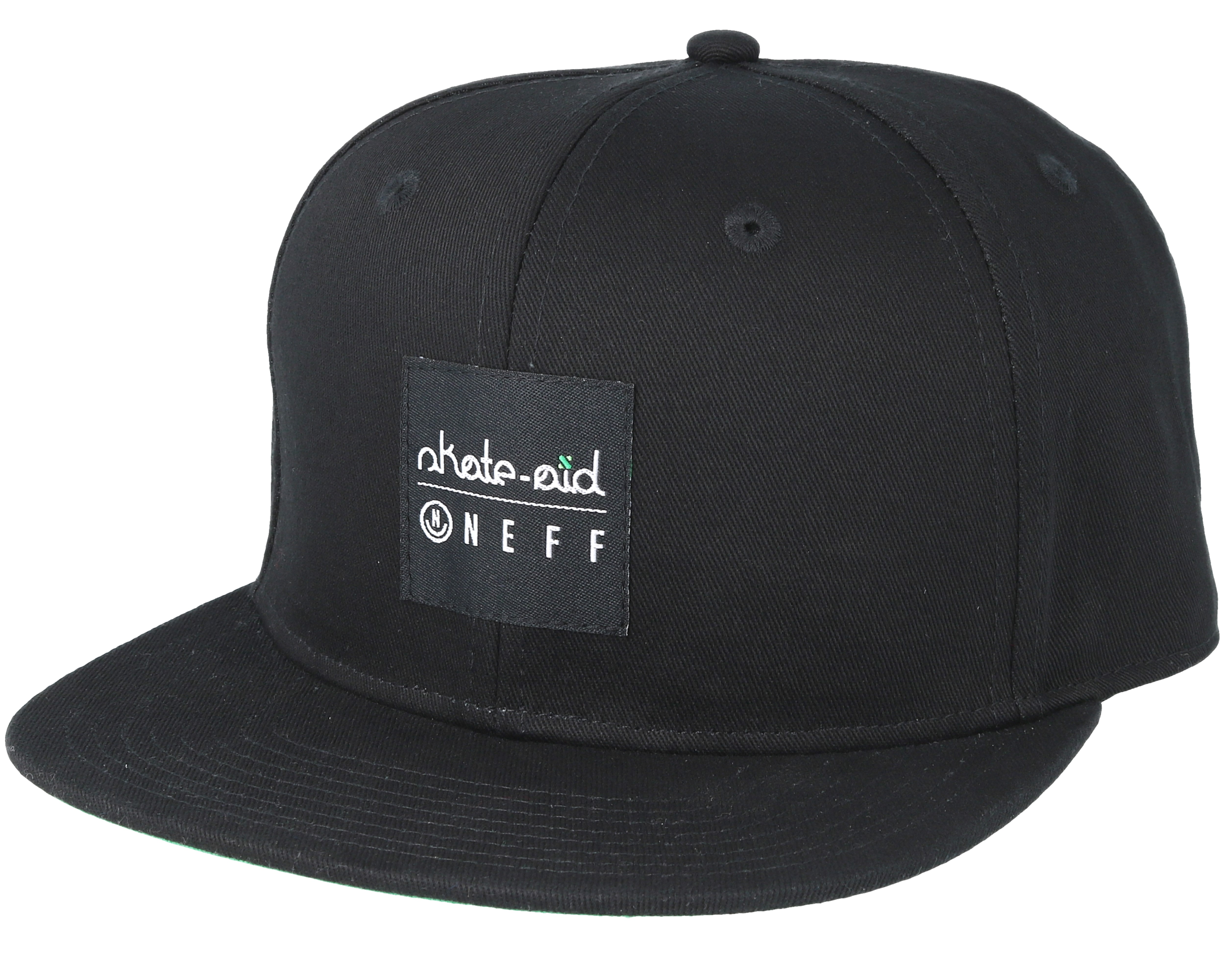Skate Aid Daily Black Snapback - Neff | Hatstoreworld.com