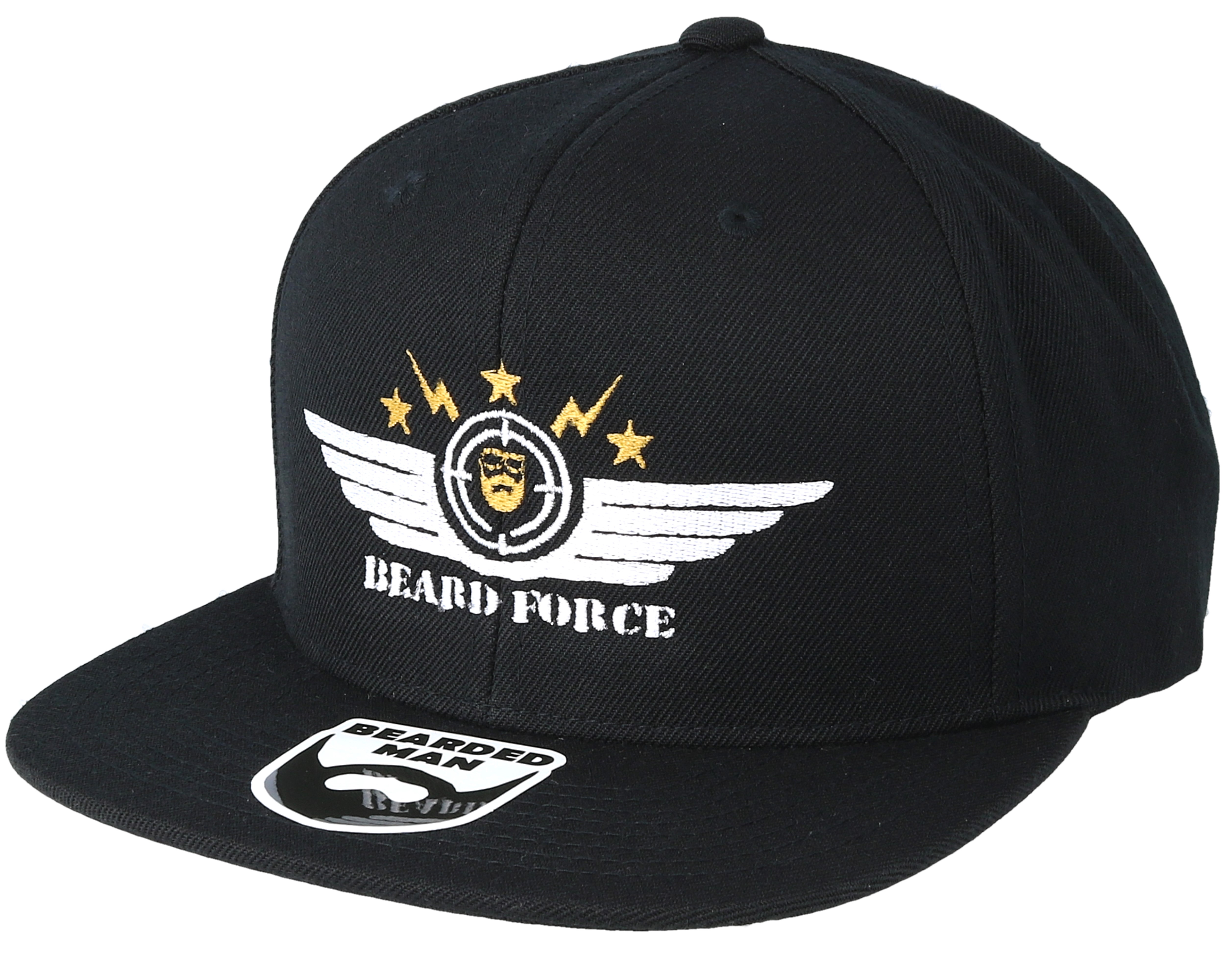 Beard Force Black Snapback | Hatstoreworld.com