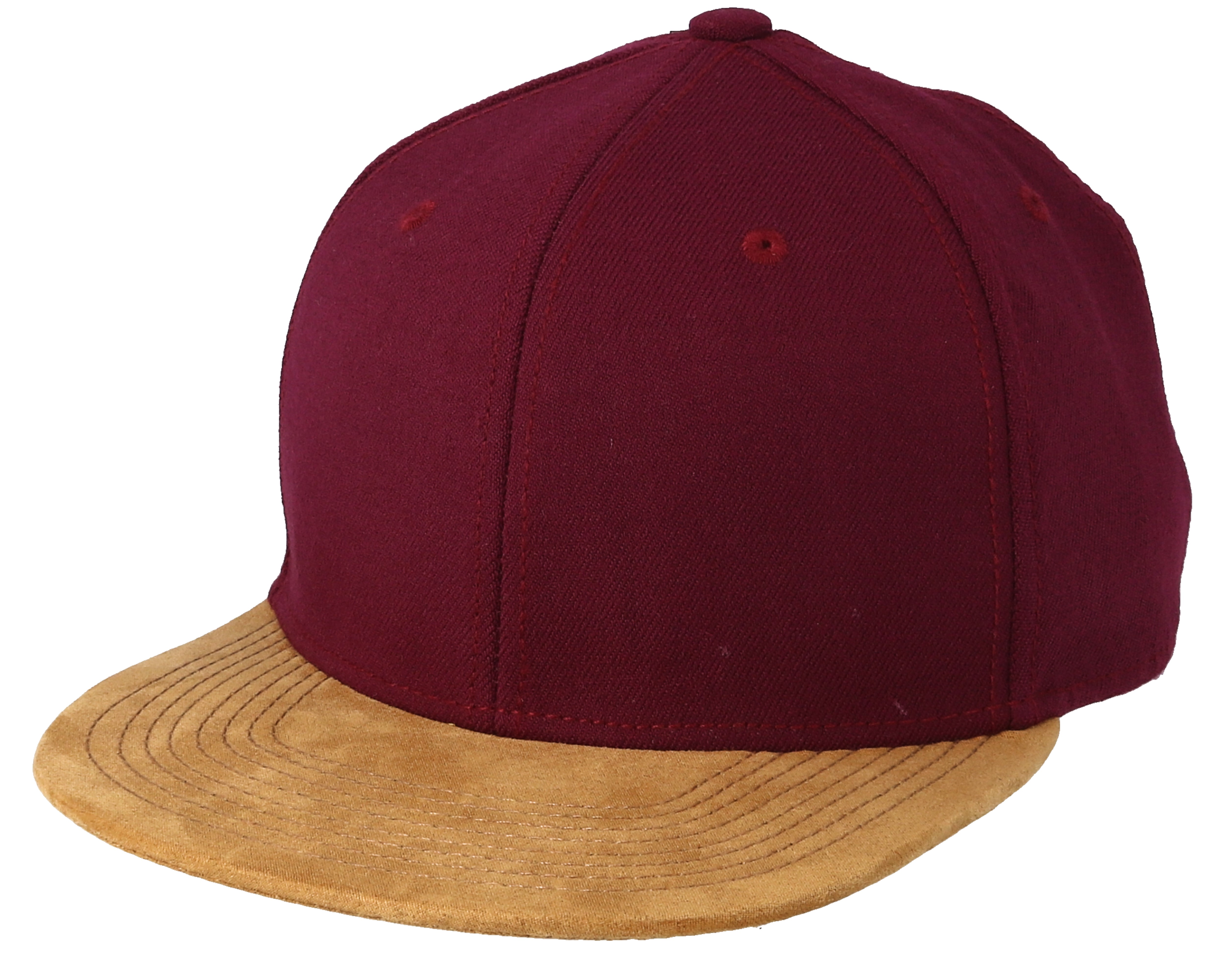 Blank Suede Maroon Snapback | Hatstoreworld.com