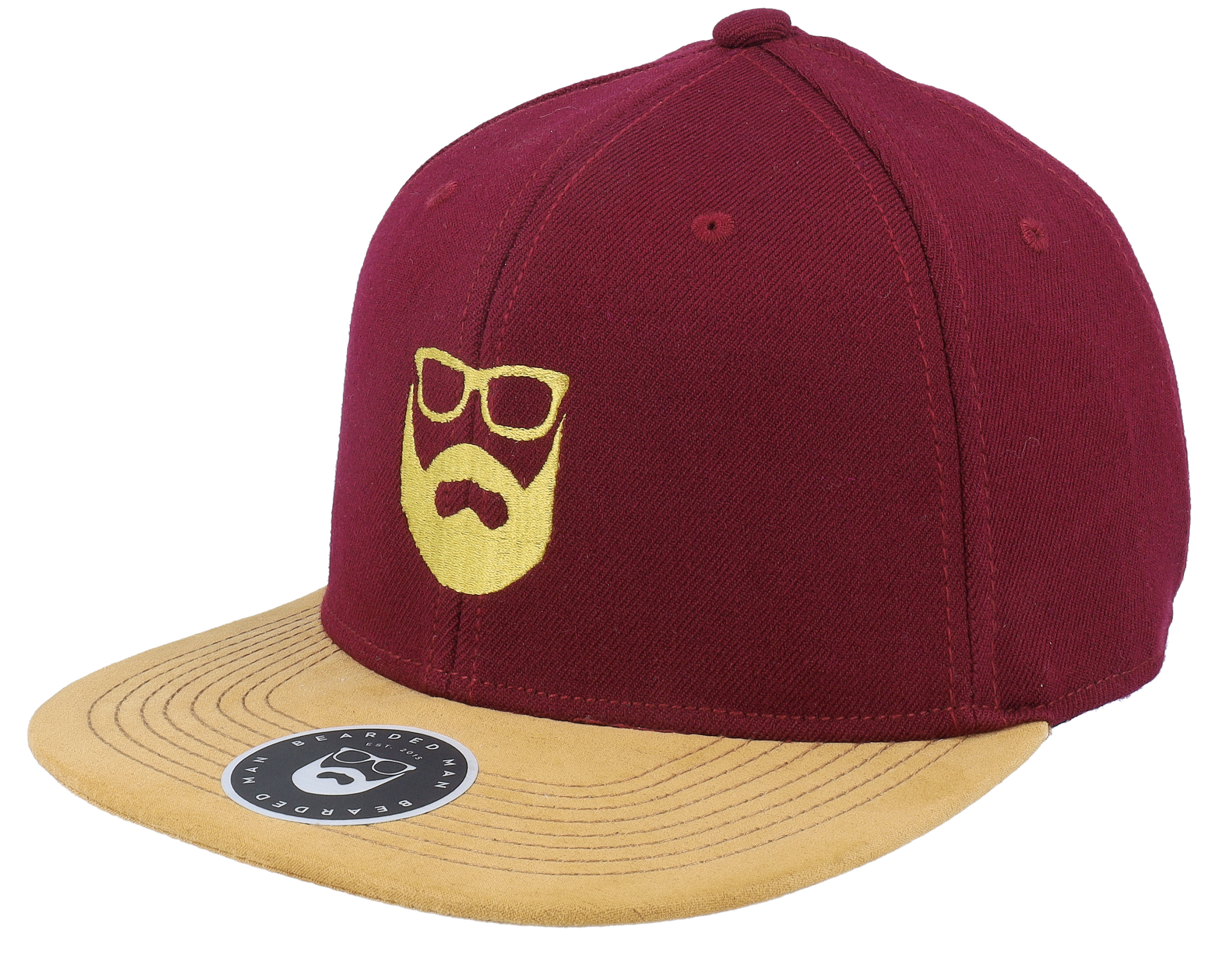 Logo Maroon/Suede Snapback | Hatstoreworld.com