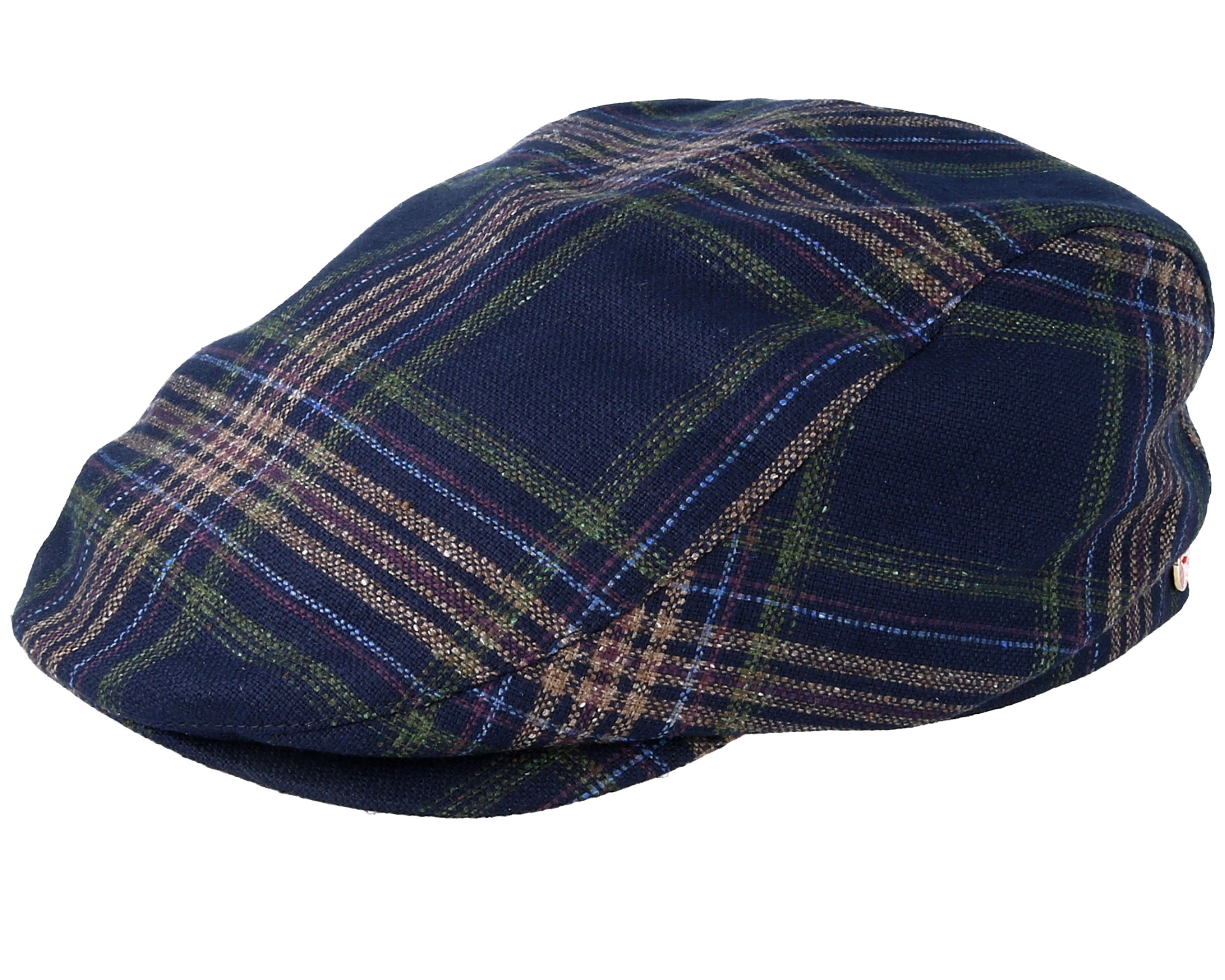 Frankie Checked Blue Flat Cap | Hatstore.de