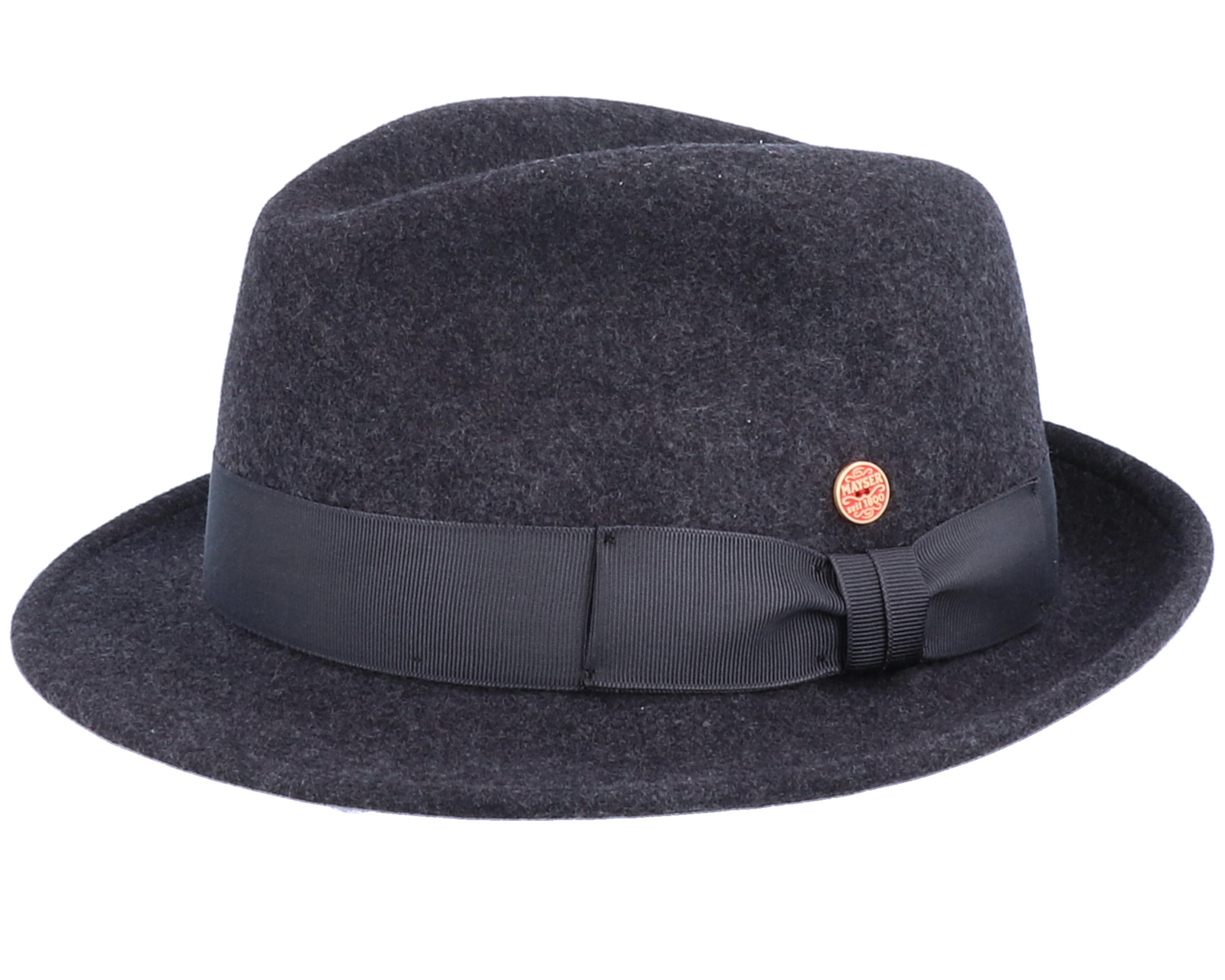 Rickon Wool Stone Grey Trilby | Hatstoreworld.com