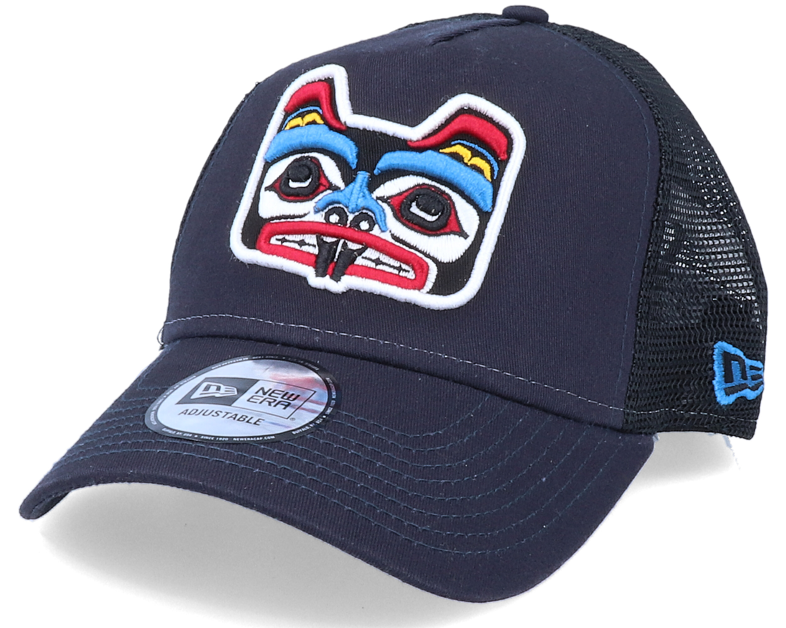 None Ne Tattoo Pack A-Frame Navy Trucker - New Era | Hatstoreworld.com