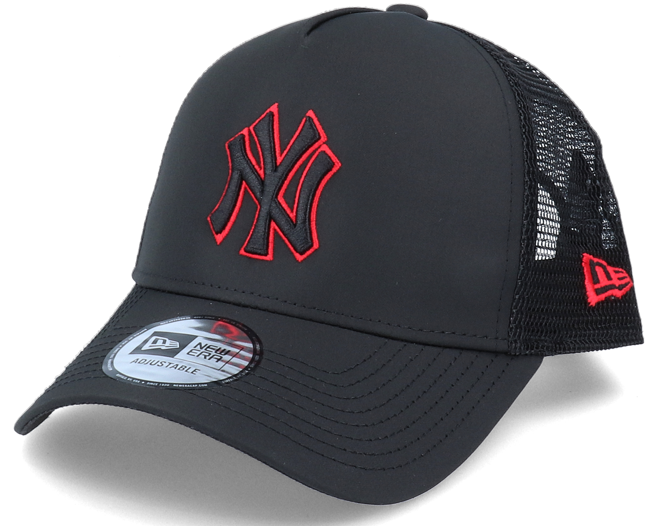 New York Yankees Nylon Front MLB A-Frame Black Trucker - New Era cap ...