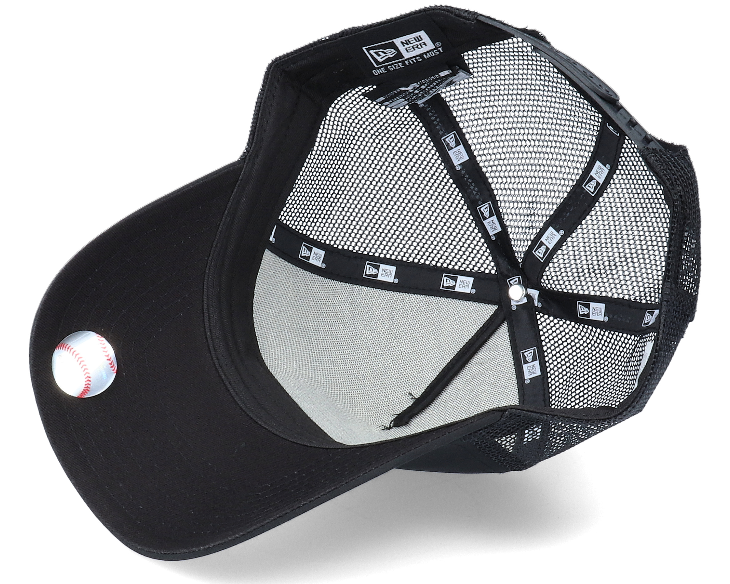New York Yankees Nylon Front MLB A-Frame Black Trucker - New Era cap ...