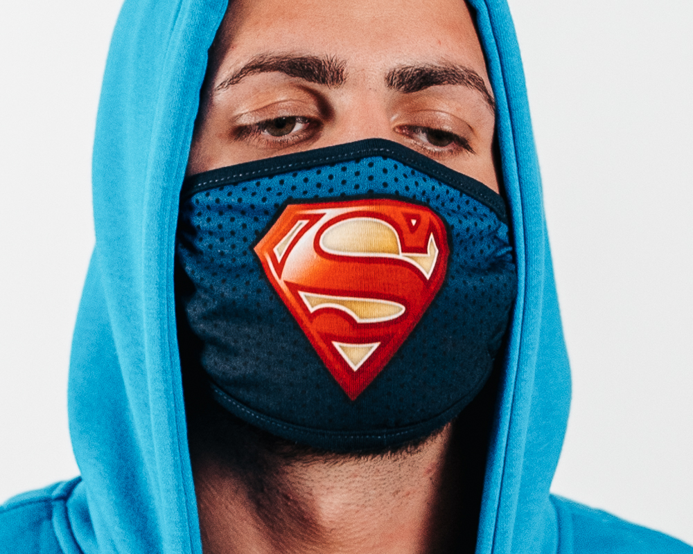 1 Pack Superman Logo Face Mask | Hatstoreworld.com