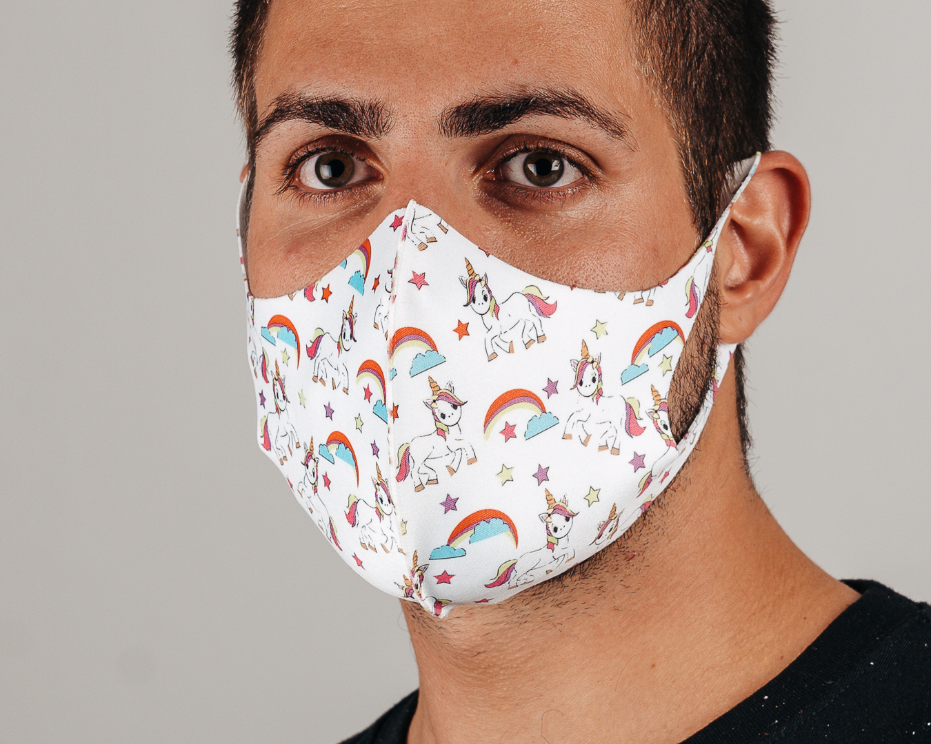 1-Pack Colored Unicorns Face Mask - Zeri | Hatstoreworld.com