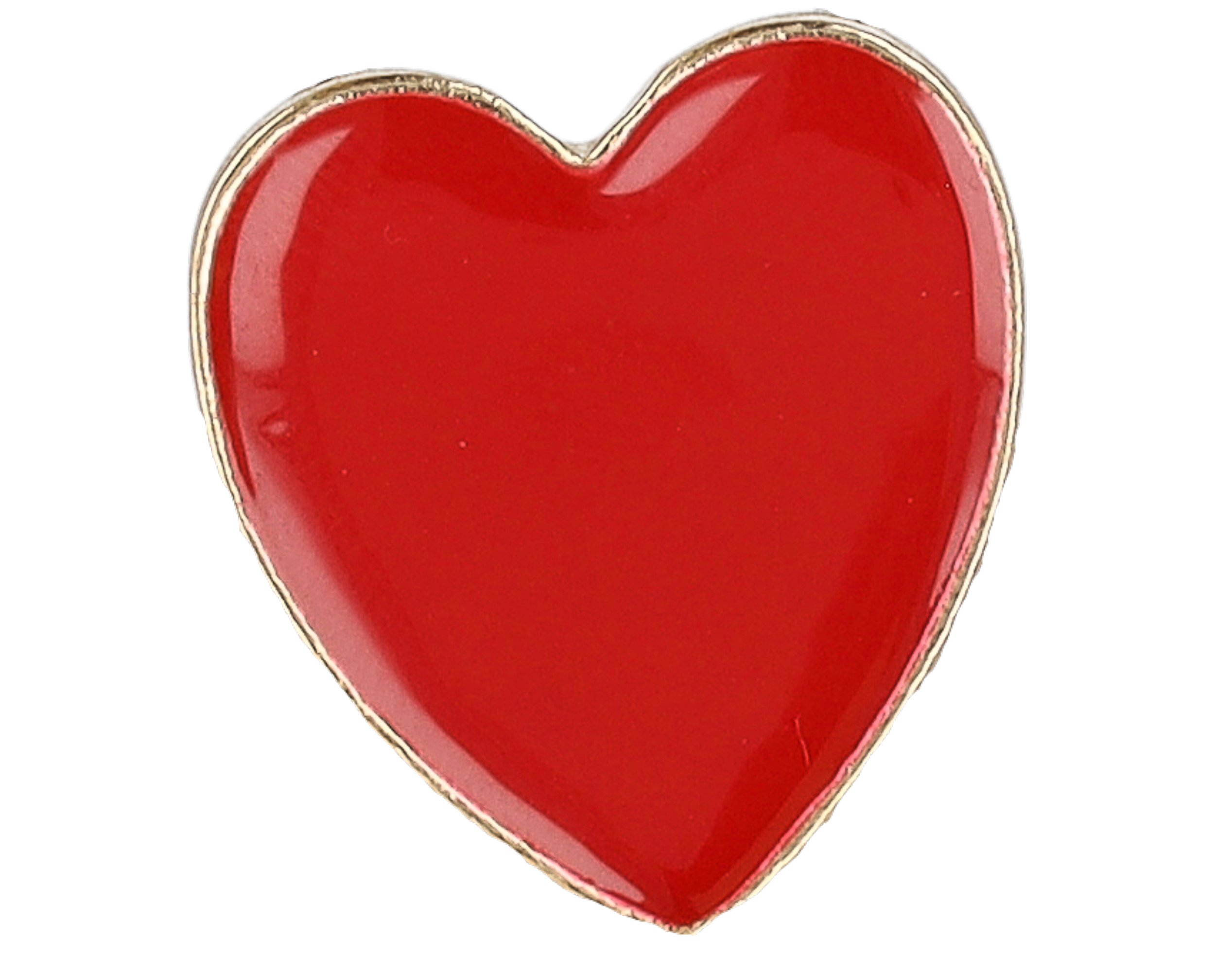 Love Heart Red Metal Enamel Pin - Cap Pins | Hatstoreworld.com
