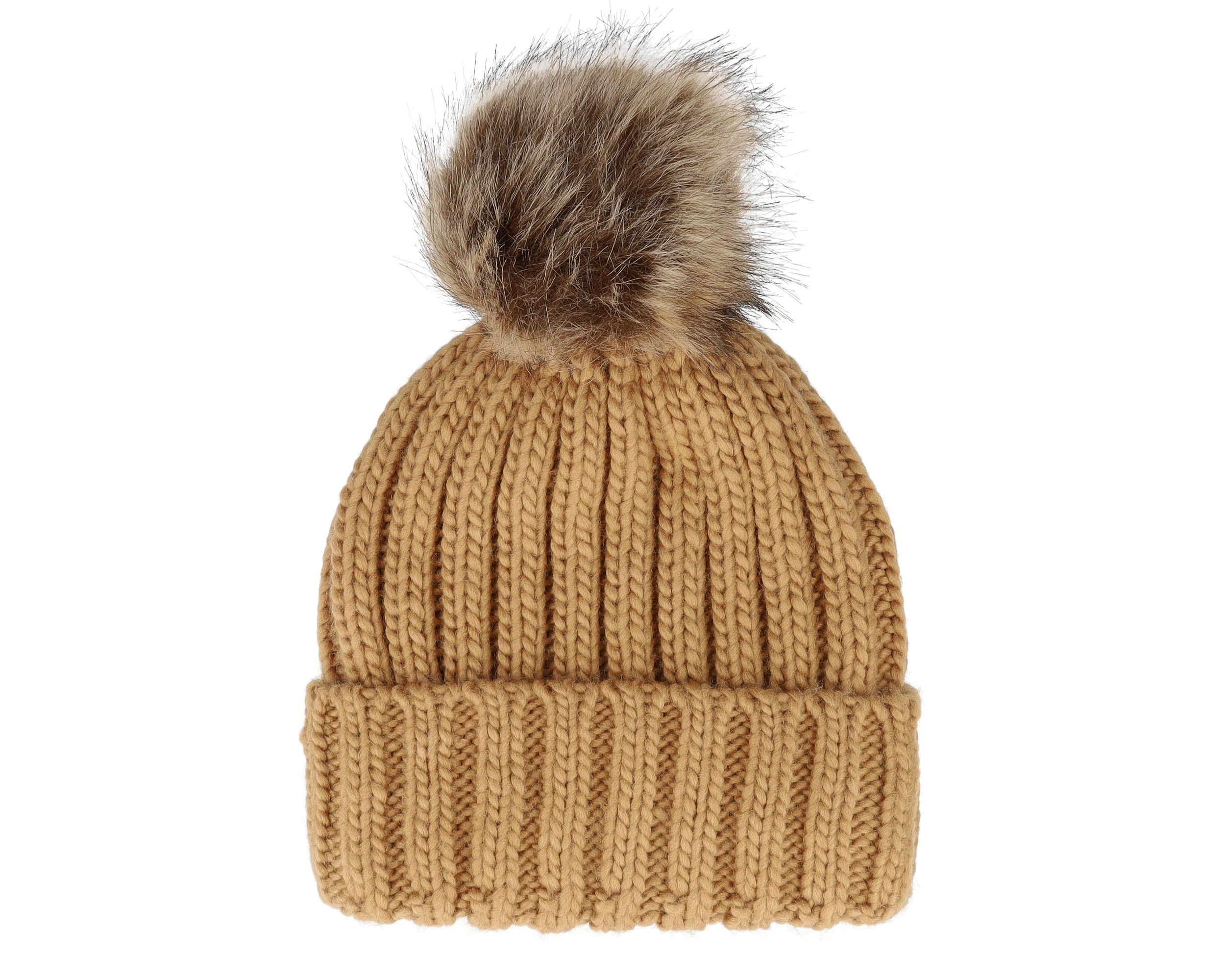 B412 Biscuit Pom - Beechfield | Hatstoreworld.com