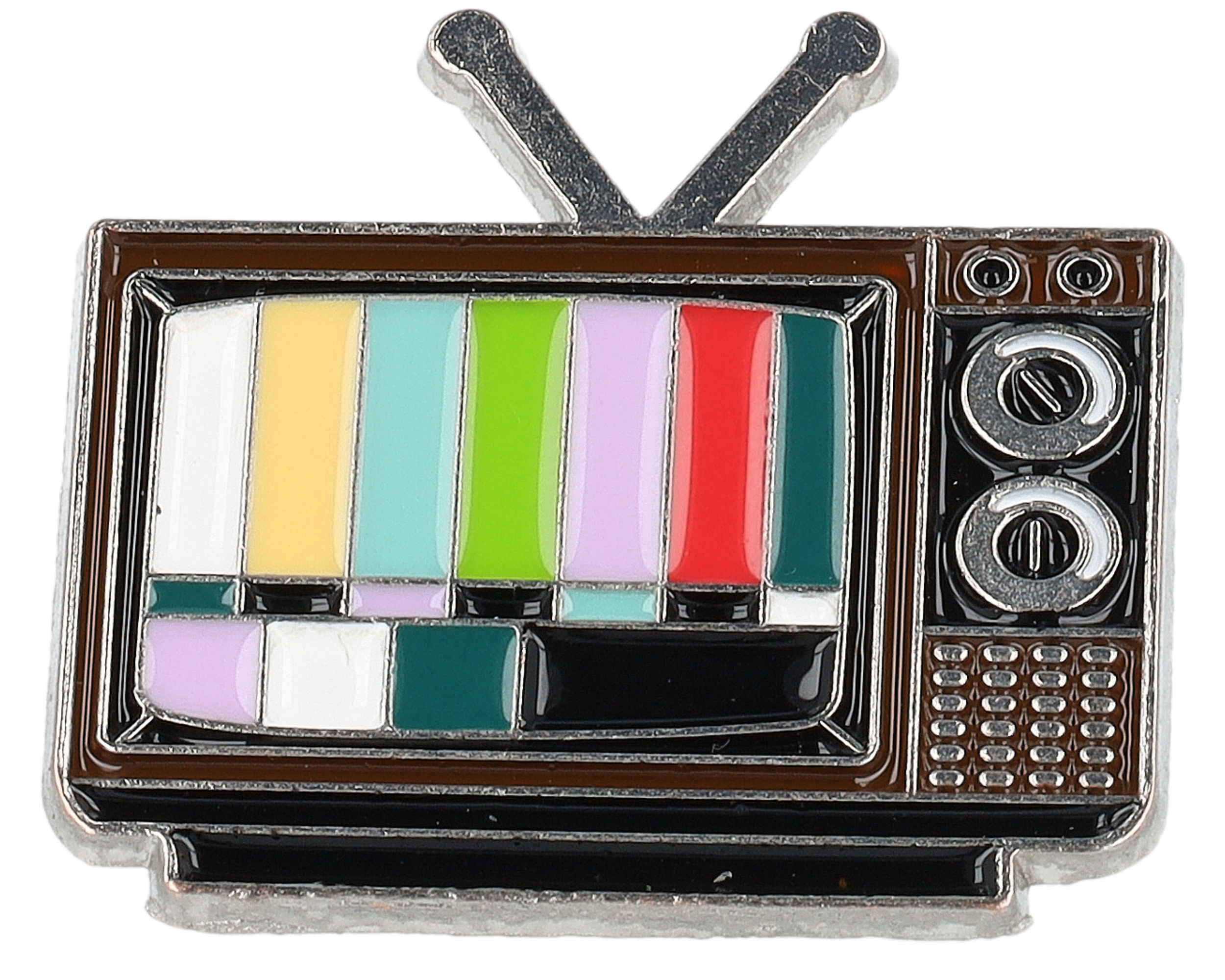 Vintage Tv Metal Enamel Pin - Cap Pins | Hatstoreworld.com