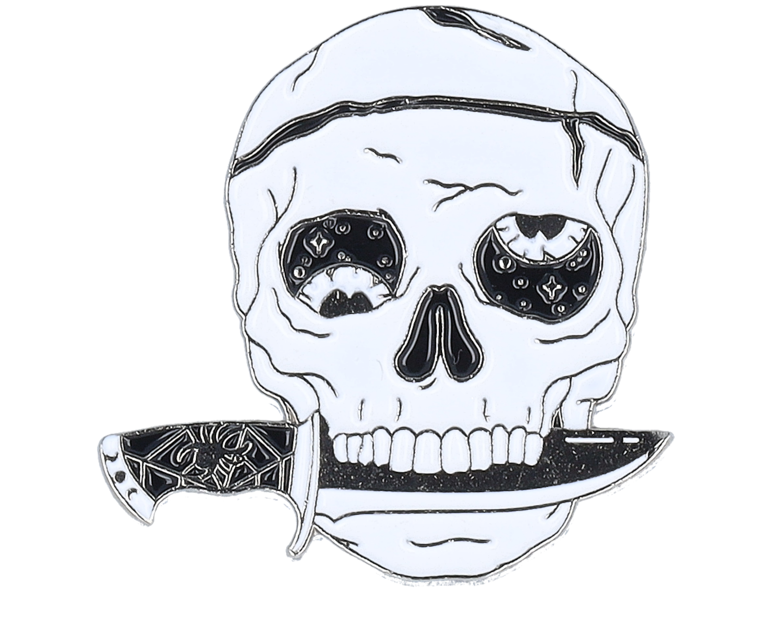 Skull Knife Metal Enamel Pin | Hatstoreworld.com