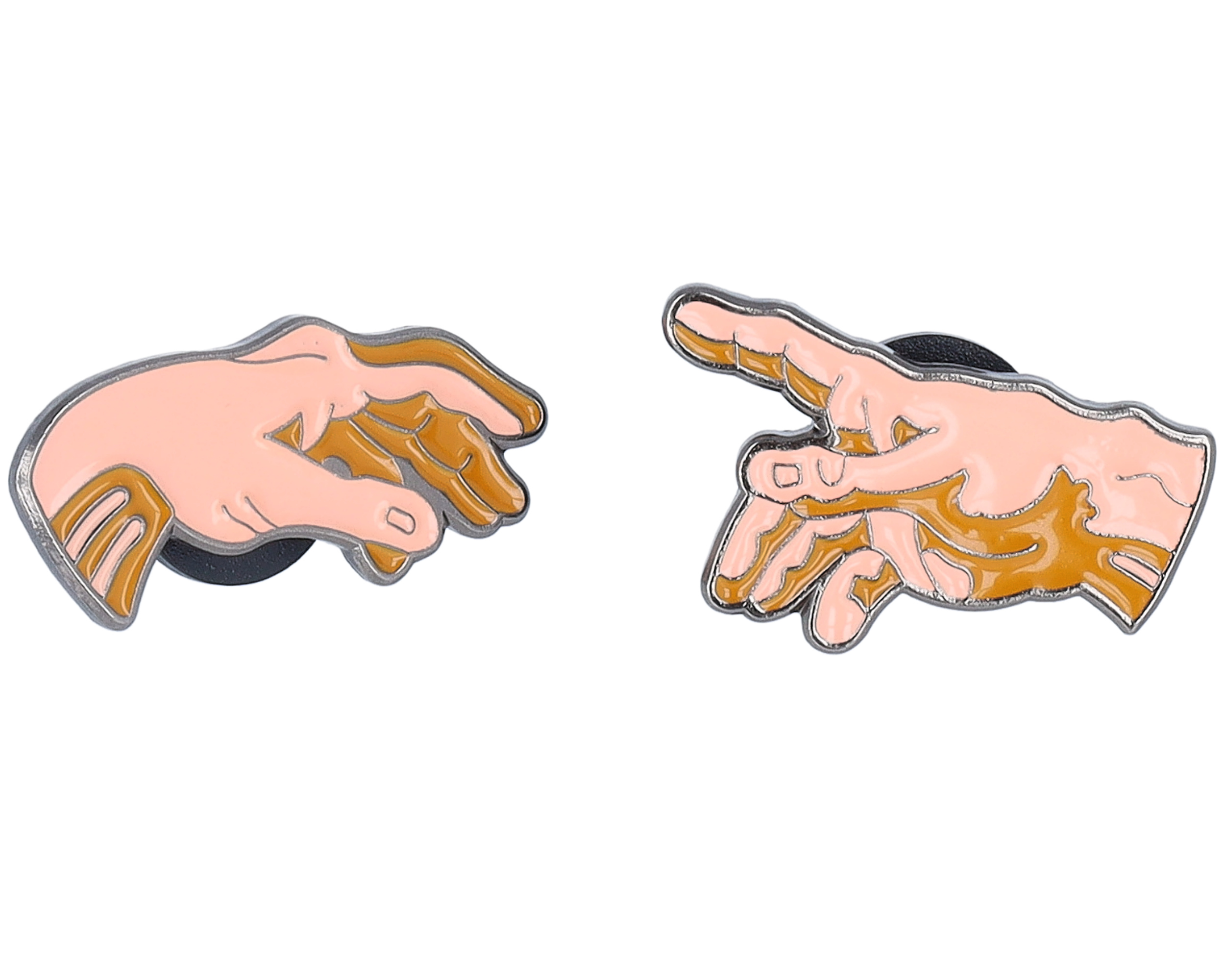 The Creation Of Adam Metal Enamel Pin - Cap Pins | Hatstoreworld.com